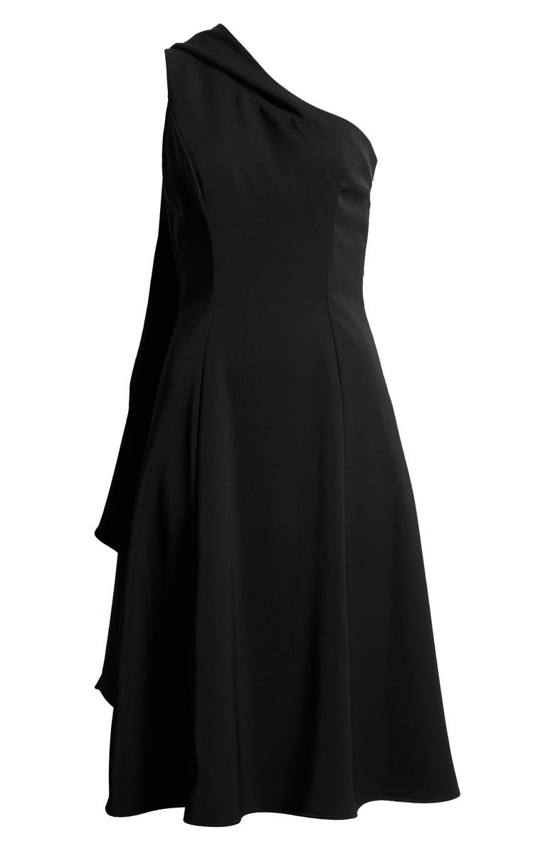 Black Halo Myleen Ruffle Halter Midi Dress | Nordstromrack