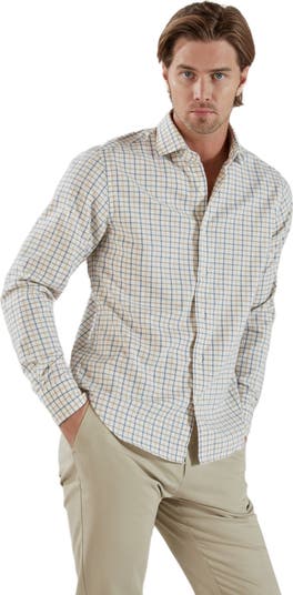 Robert Talbott Pearce Brushed Plaid Shirt | Nordstrom