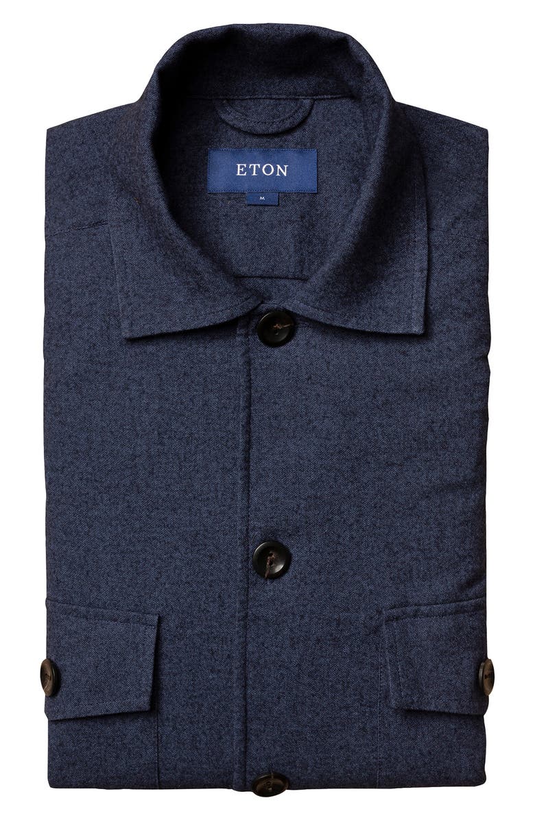 Eton Cotton, Wool & Cashmere Overshirt | Nordstromrack