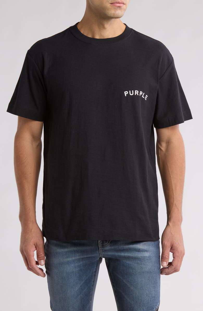 PURPLE BRAND Textured Logo Cotton Graphic T-Shirt | Nordstromrack