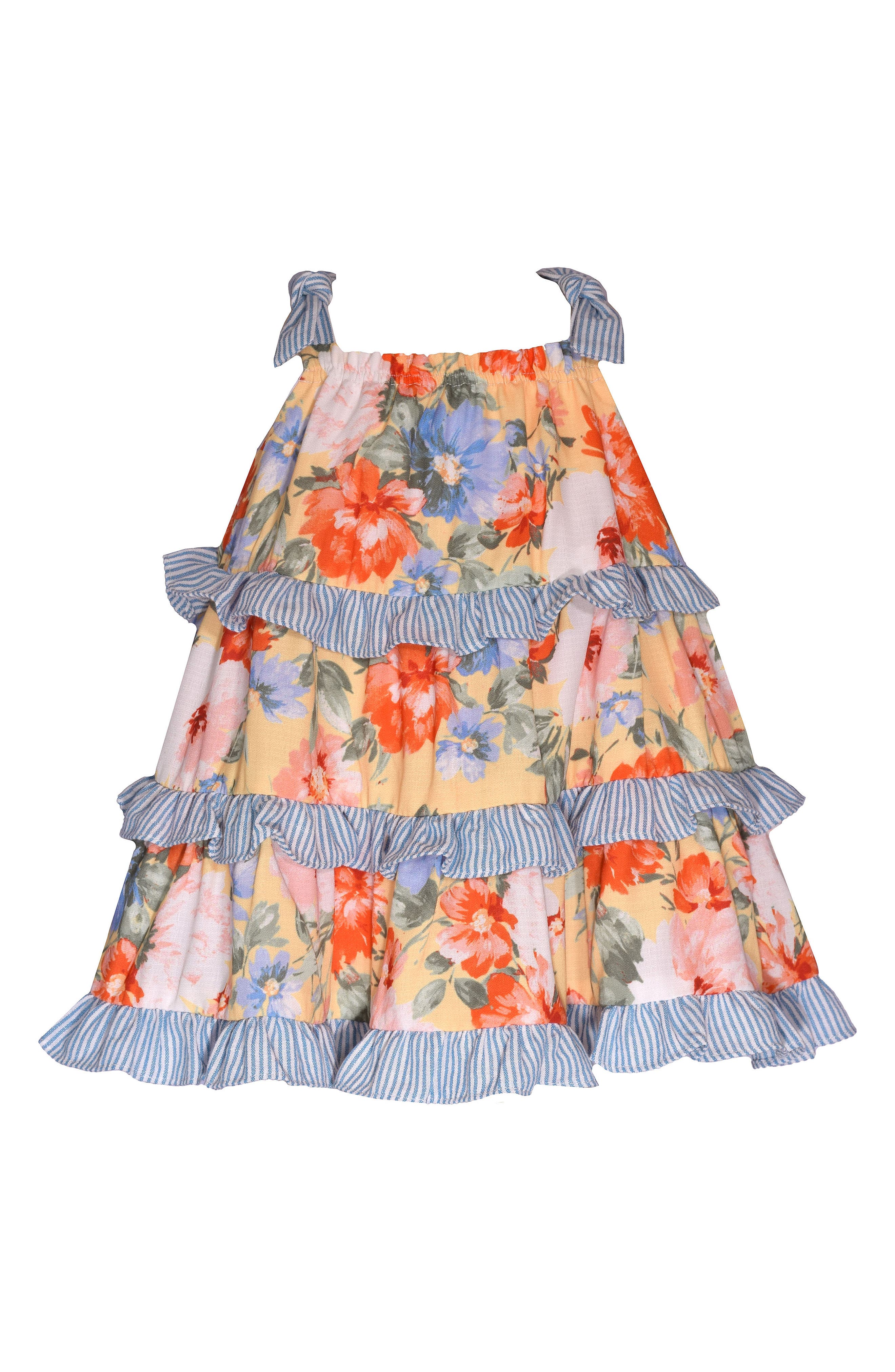 Bonnie Jean Floral Float Chambray Dress | Nordstromrack