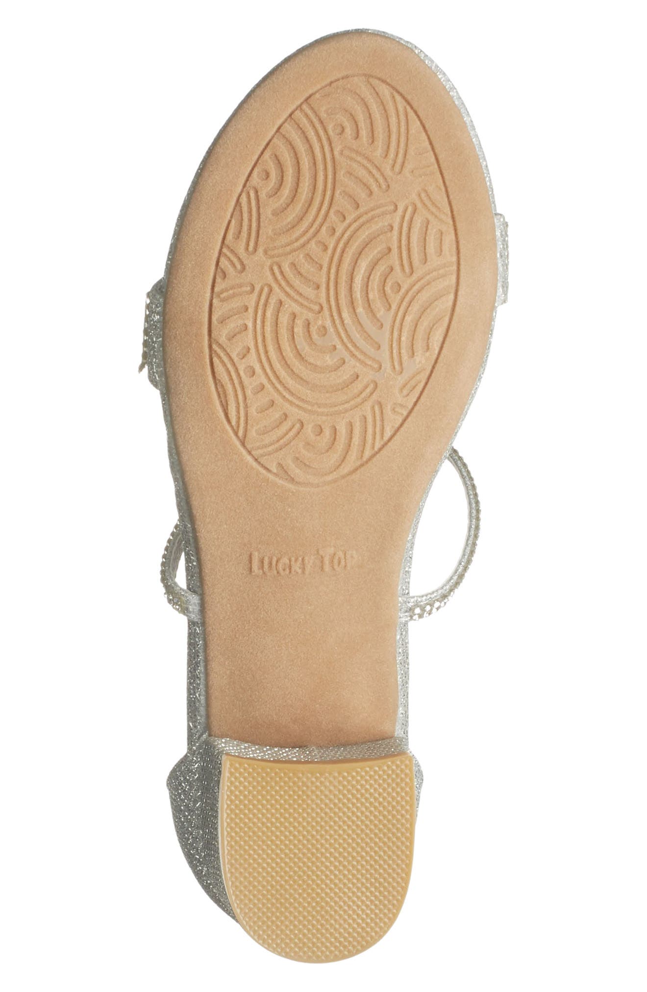 TOP MODA Crystal Embellished Strappy Glitter Sandal | Nordstromrack