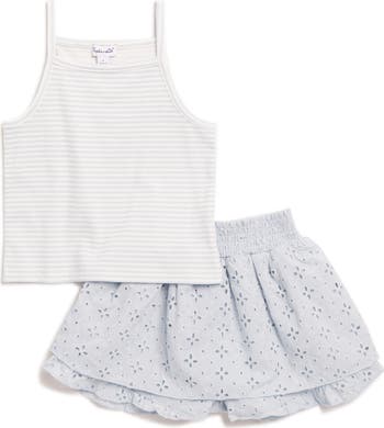 Splendid Kids' Breezy Eyelet Tank & Skort Set | Nordstromrack