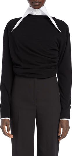 The Row Laris Twist Back Crewneck Cashmere Sweater | Nordstrom