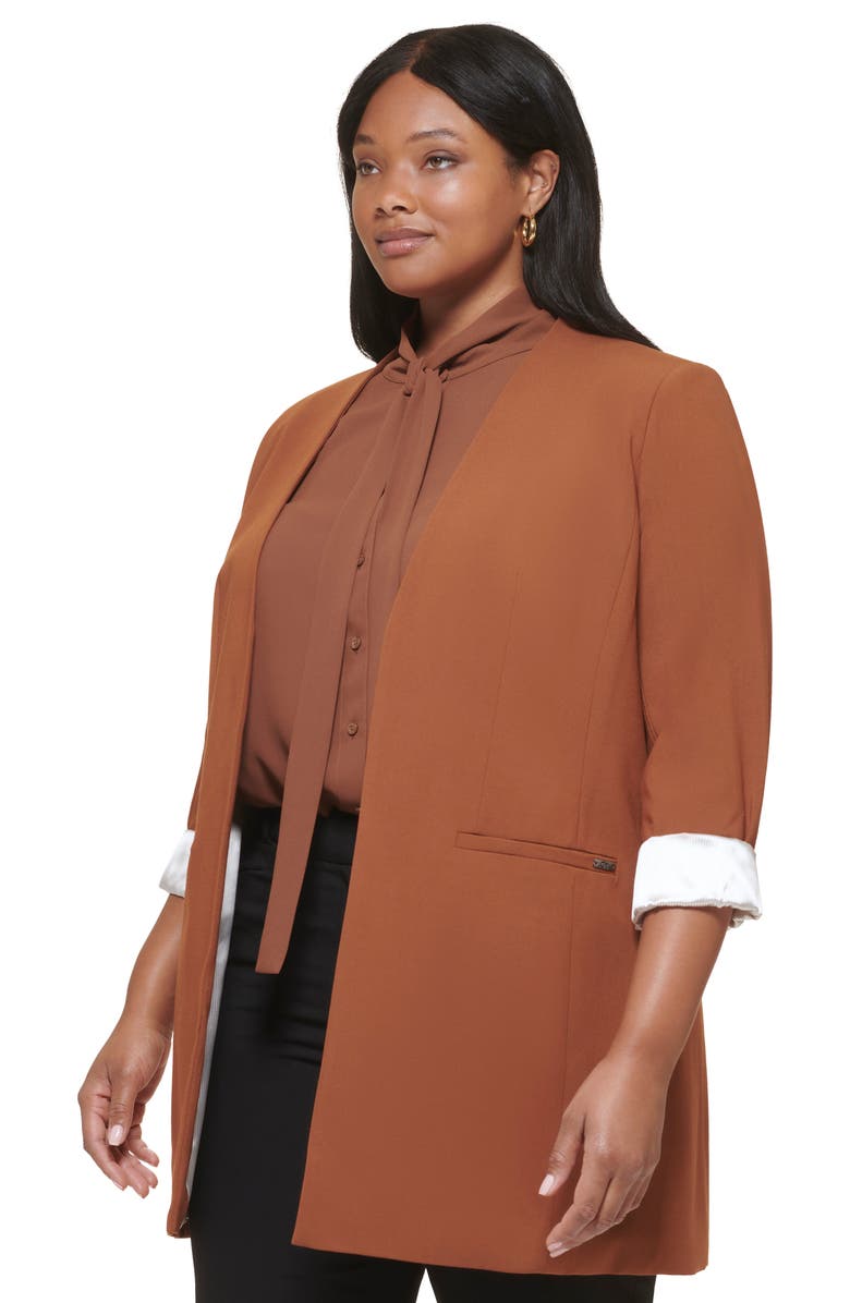 Calvin Klein Lux Open Roll Tab Sleeve Blazer | Nordstromrack
