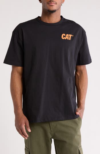 CAT WWR Destructured Logo Cotton Jersey T-Shirt | Nordstromrack