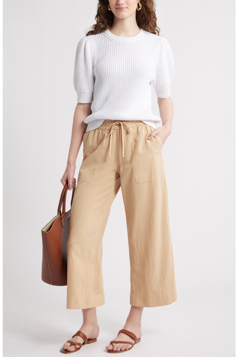Elbow Sleeve Cotton Sweater (Women) | Nordstromrack
