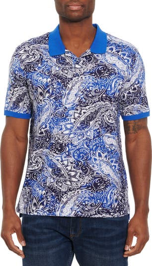 Robert Graham Hulse Paisley Print Cotton Polo Shirt | Nordstromrack