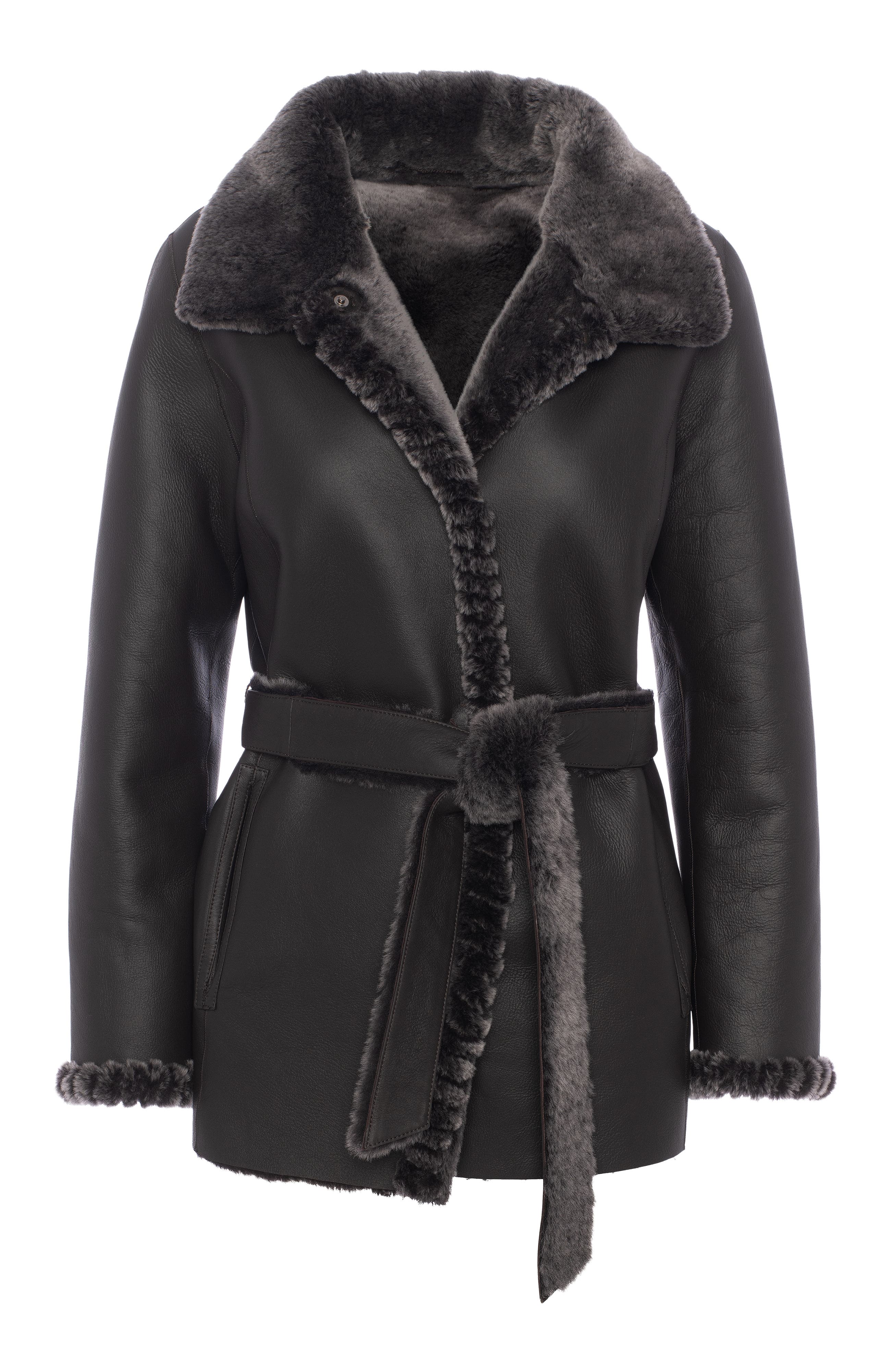 GORSKI Merino Genuine Shearling Jacket With Whipstitch Trim | Nordstrom