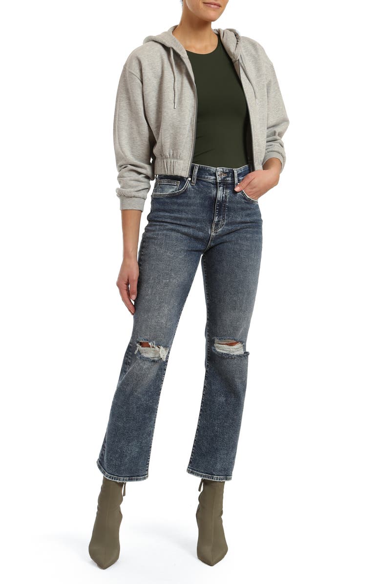 Mavi Jeans Barcelona High Waist Ripped Crop Jeans | Nordstromrack