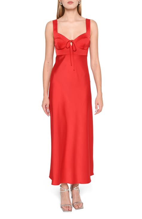 Women's Satin Midi Dresses | Nordstrom