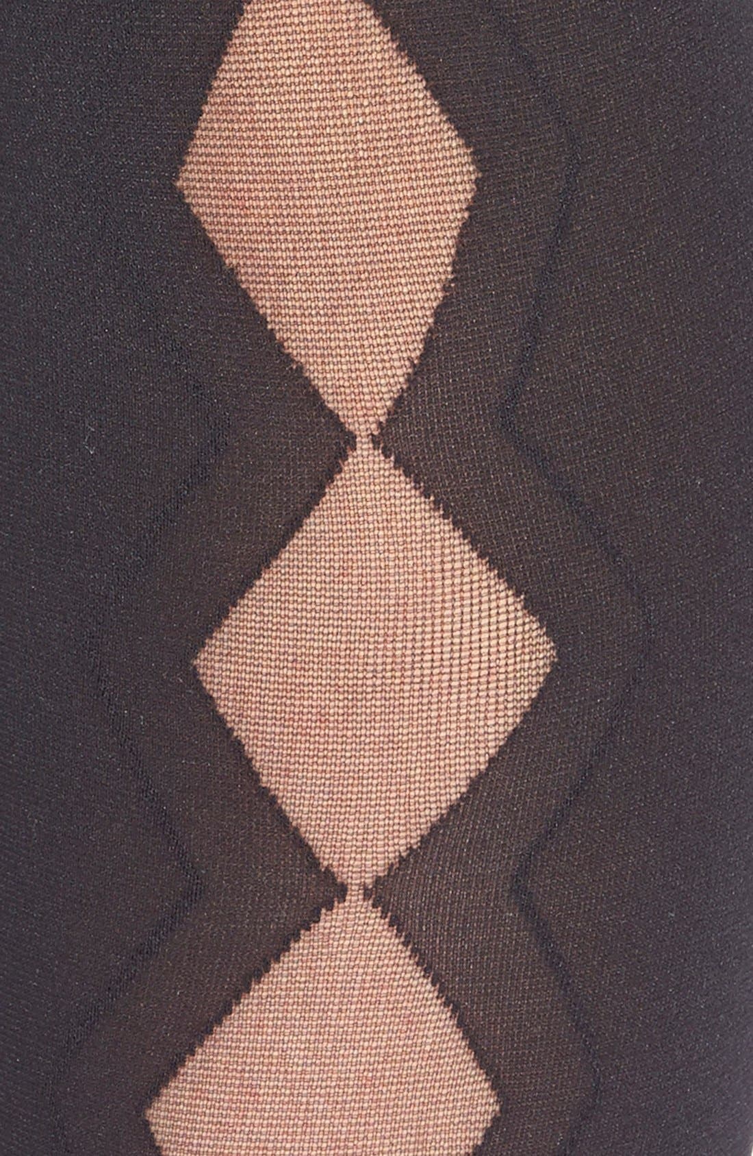 EMILIO CAVALLINI HOSIERY Emilio Cavallini Sheer Diamond Back Tights ...