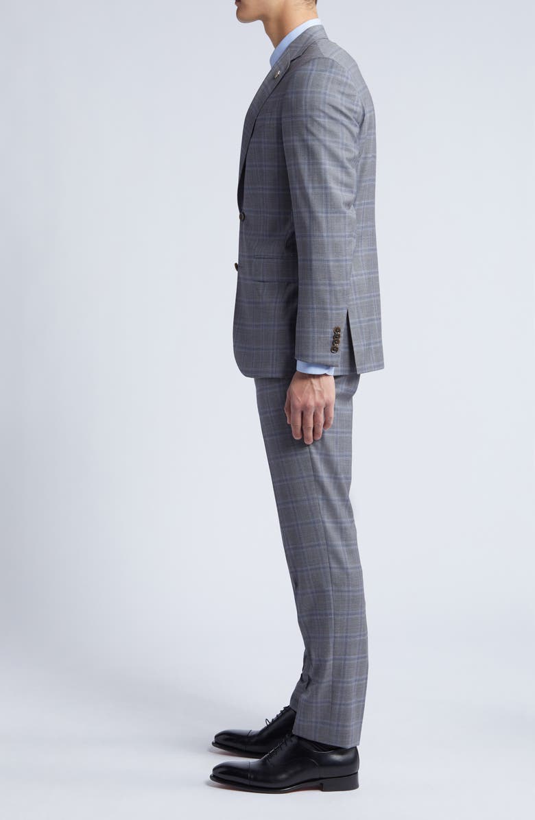 Ted Baker London Jay Slim Fit Windowpane Check Wool Suit | Nordstromrack