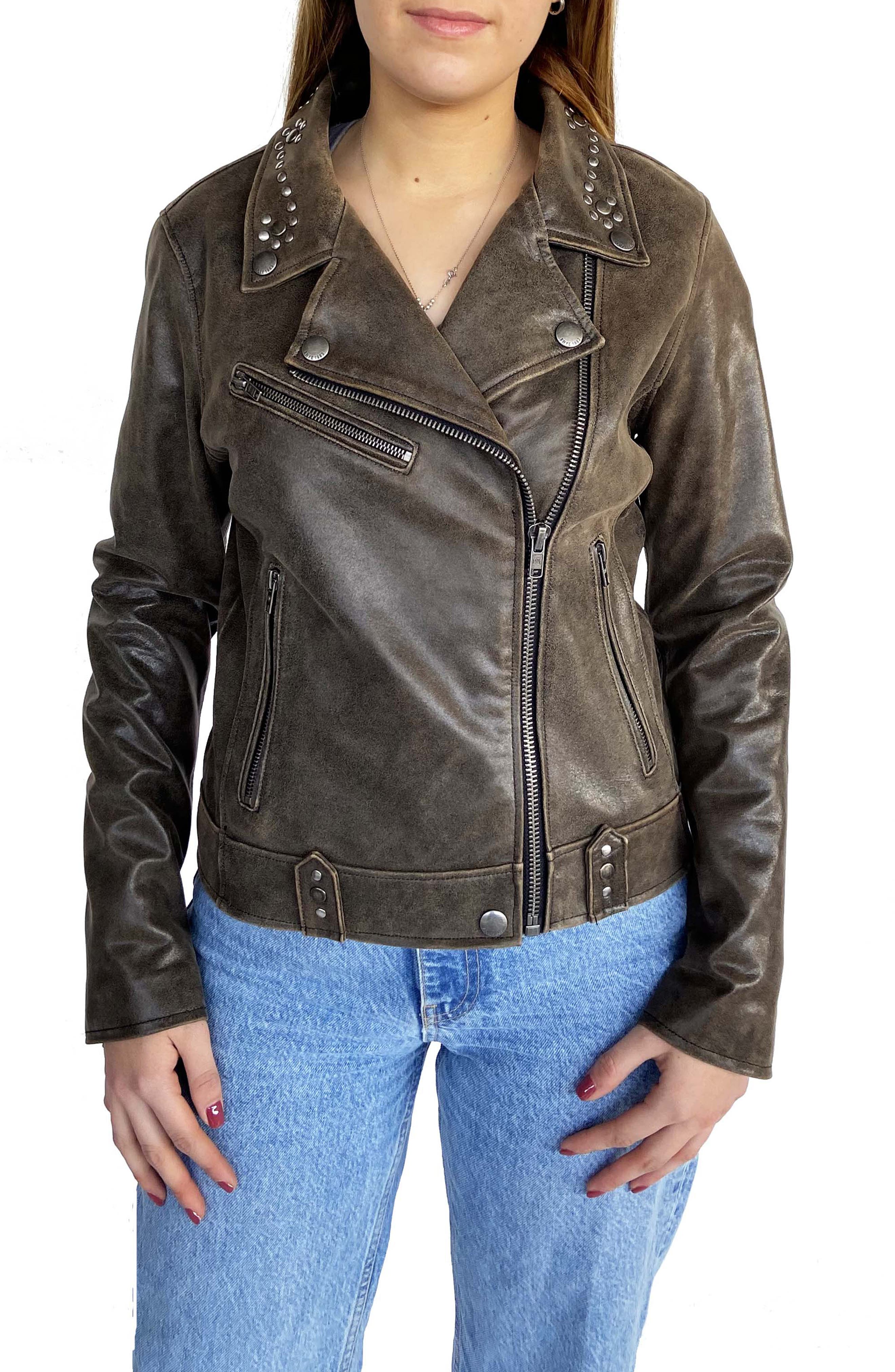 Frye Biker Studs Leather Jacket | Nordstromrack