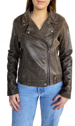 Frye Biker Studs Leather Jacket | Nordstromrack