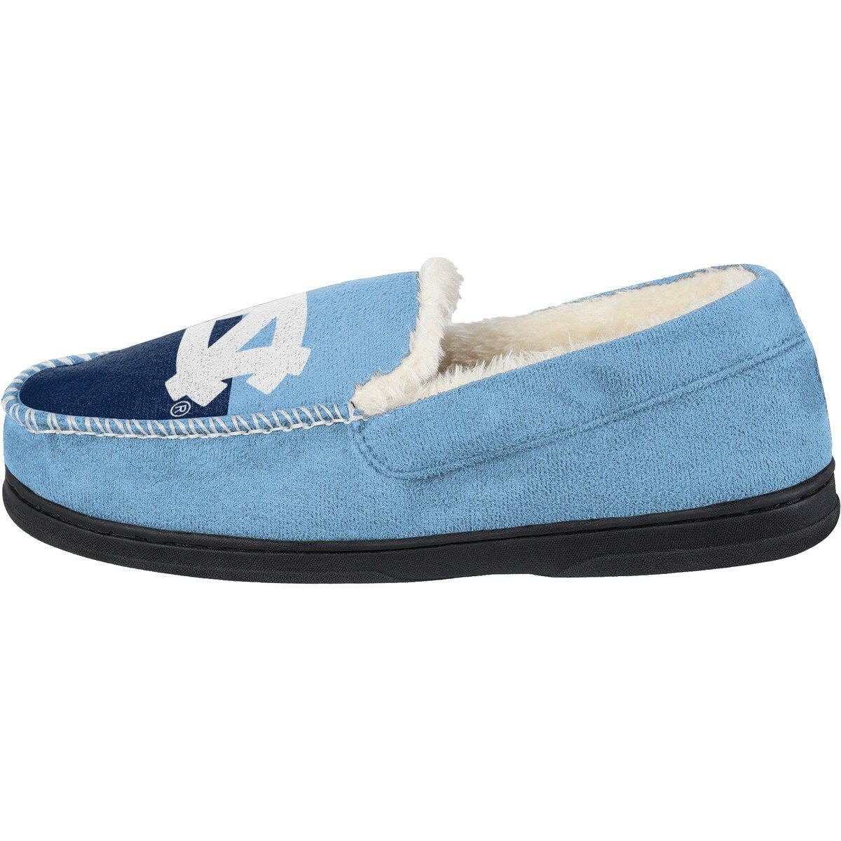 FOCO Men's FOCO North Carolina Tar Heels Colorblock Moccasin Slippers ...