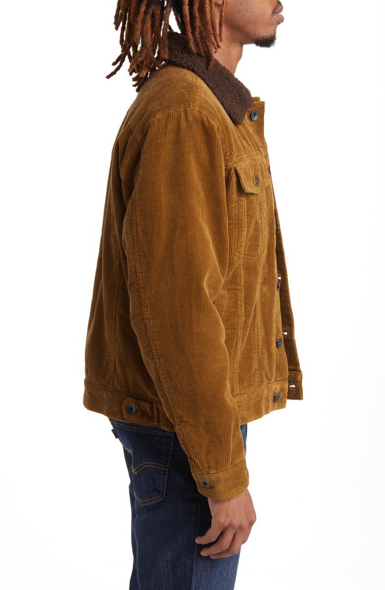 Brixton Builders Faux Shearling Lined Corduroy Trucker Jacket | Nordstrom