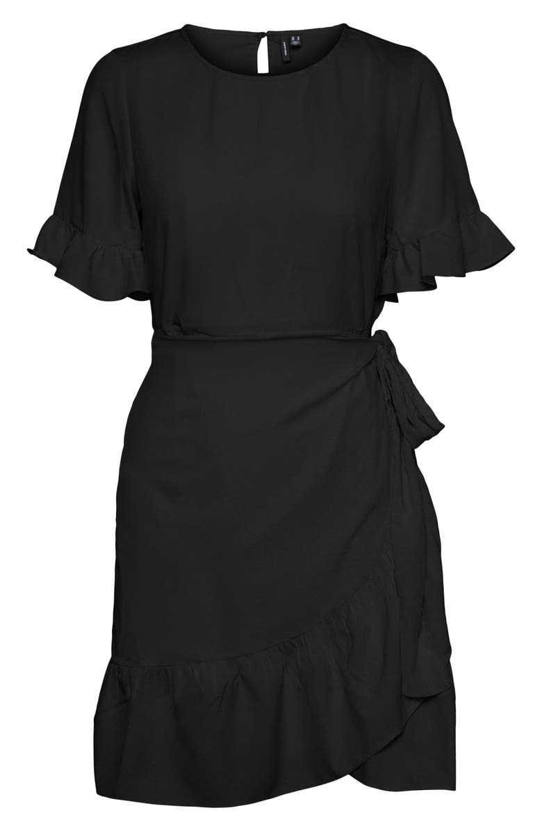 VERO MODA CURVE Henna Ruffle Recycled Polyester Dress | Nordstrom
