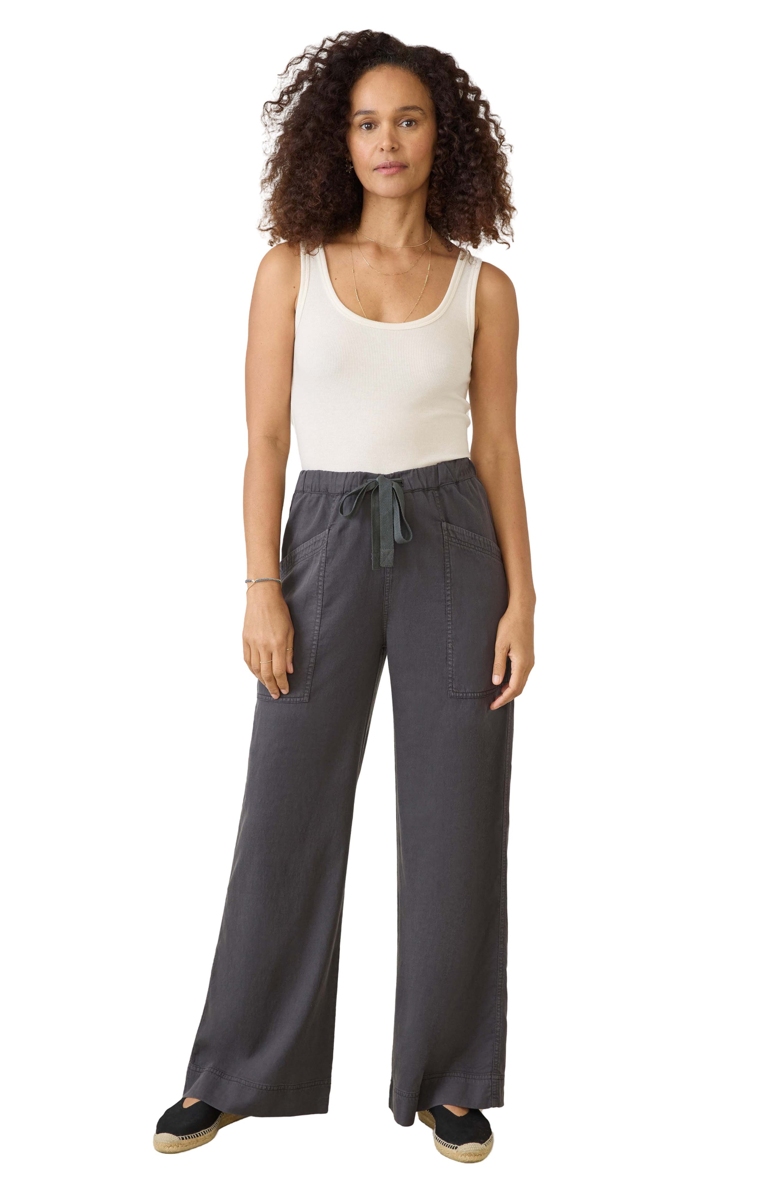 Faherty Topanga Drape Drawstring Pants | Nordstrom