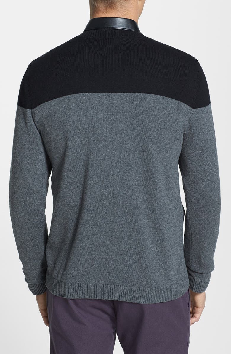 Topman Two-Tone Panel Crewneck Sweater | Nordstrom