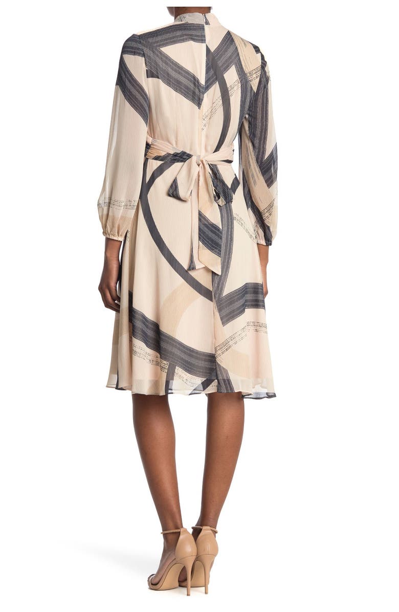 London Times Brushstrokes Criss Cross Dress | Nordstromrack