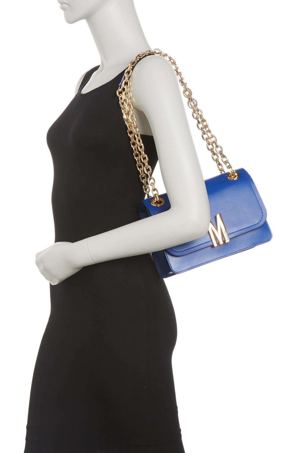 Moschino Foldover Brand Logo Buckle Shoulder Bag | Nordstromrack