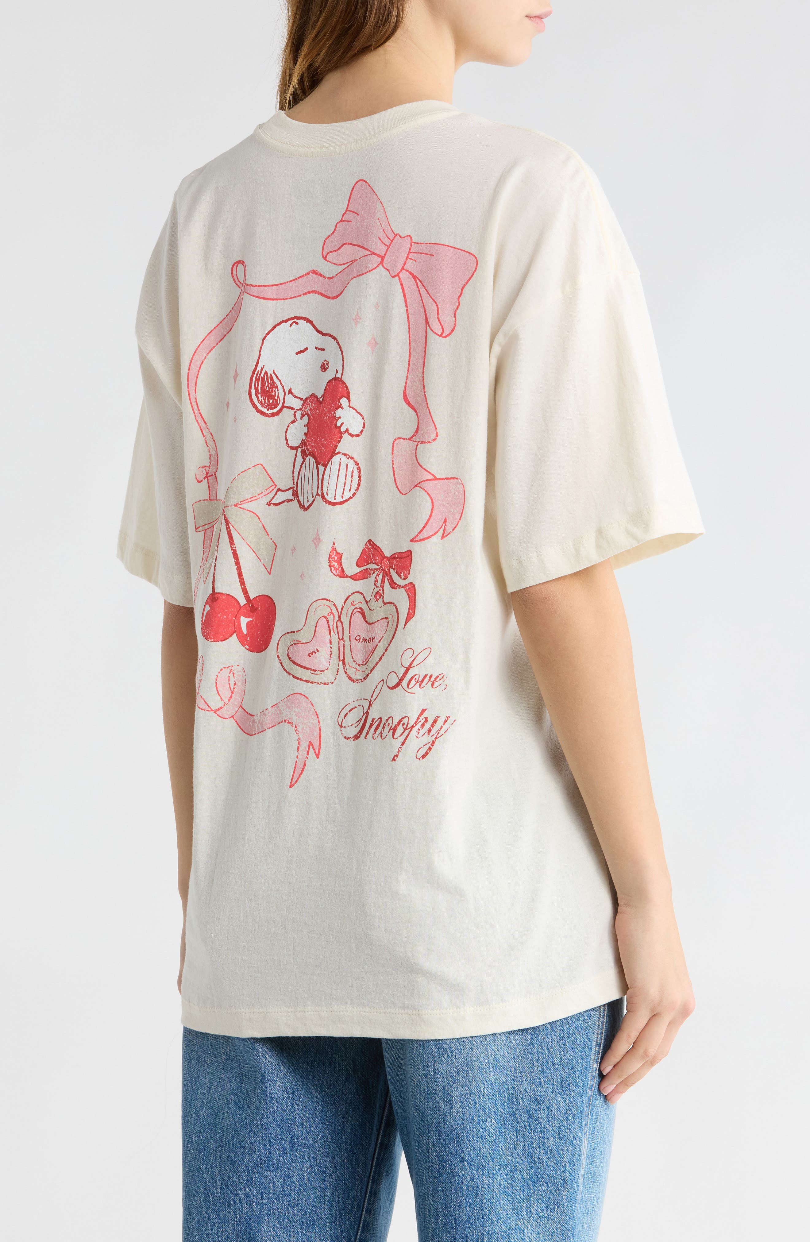 GOLDEN HOUR Peanuts® Snoopy Valentine Cotton Graphic T-Shirt ...