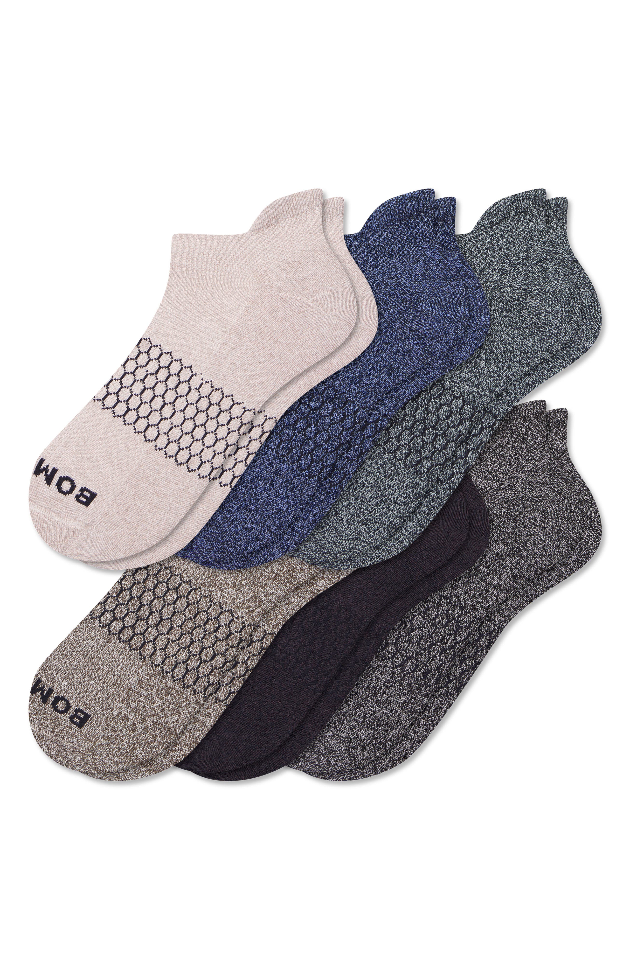 Bombas Marled Assorted 6-Pack Ankle Socks | Nordstromrack