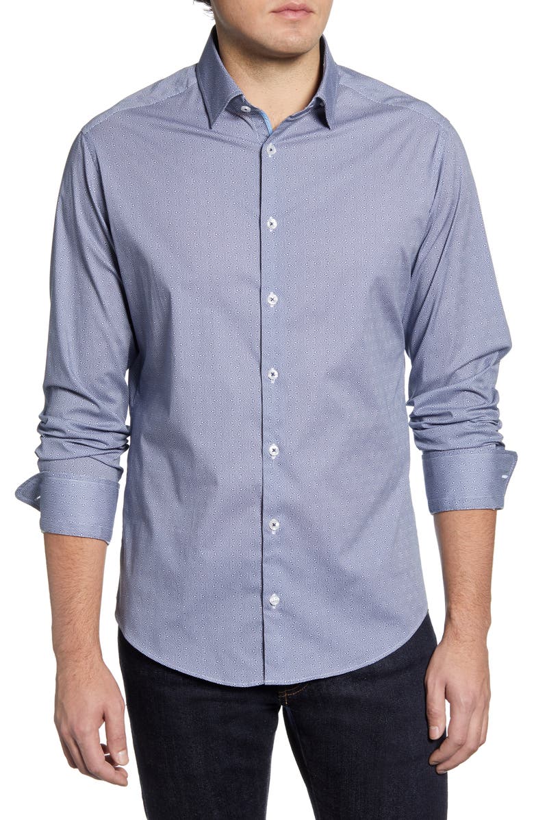 Stone Rose Slim Fit Button-Up Performance Shirt | Nordstromrack
