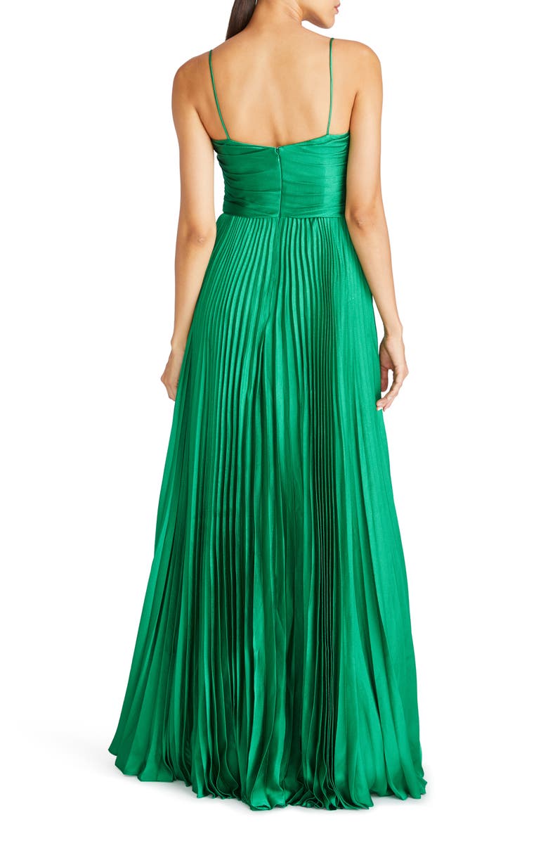 ML Monique Lhuillier Helena Pleated Satin Gown | Nordstromrack