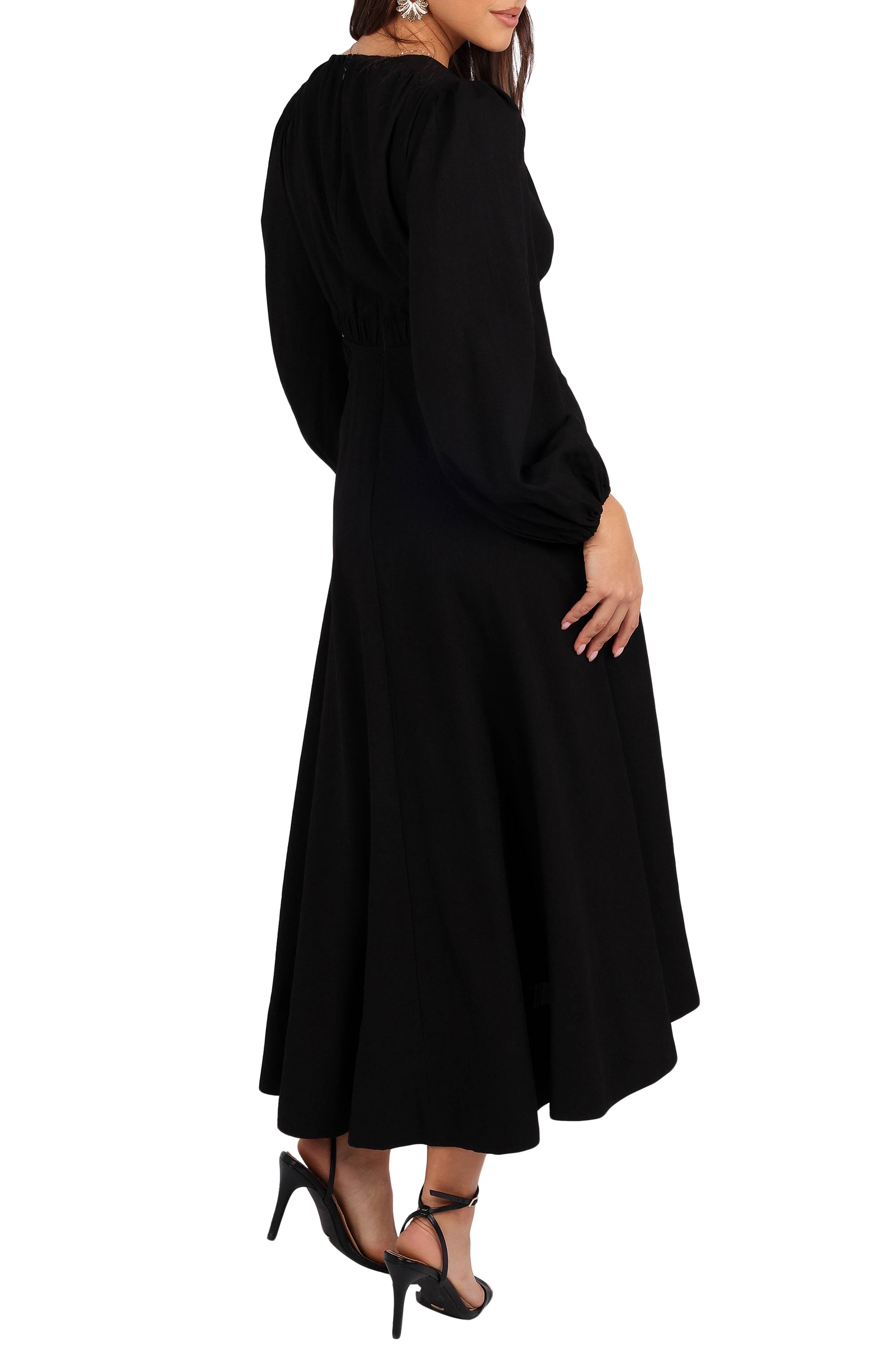 Petal & Pup Ginnee Long Sleeve Cutout Midi Dress | Nordstrom