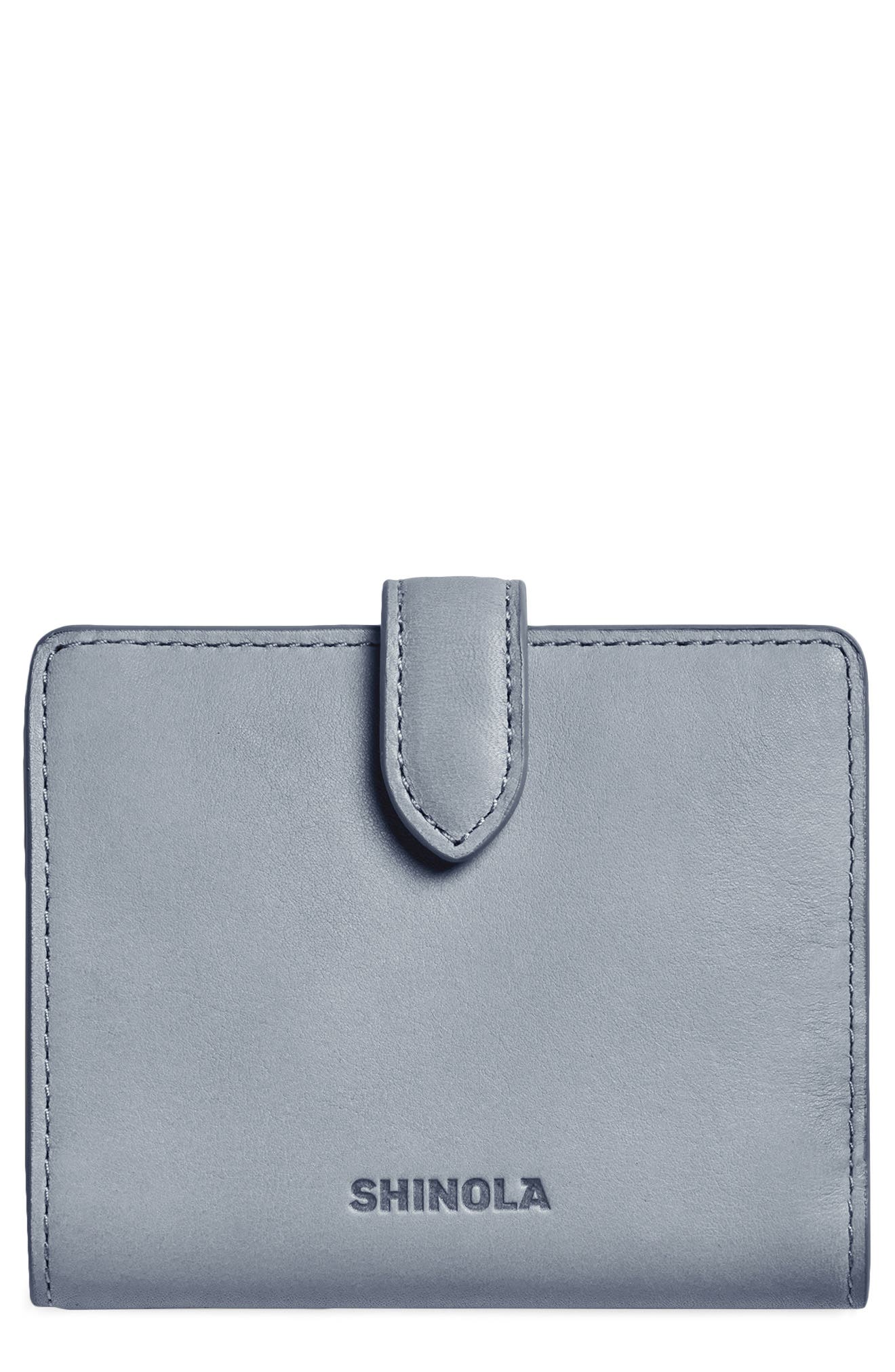 Shinola Small Leather Bifold Snap Wallet | Nordstrom