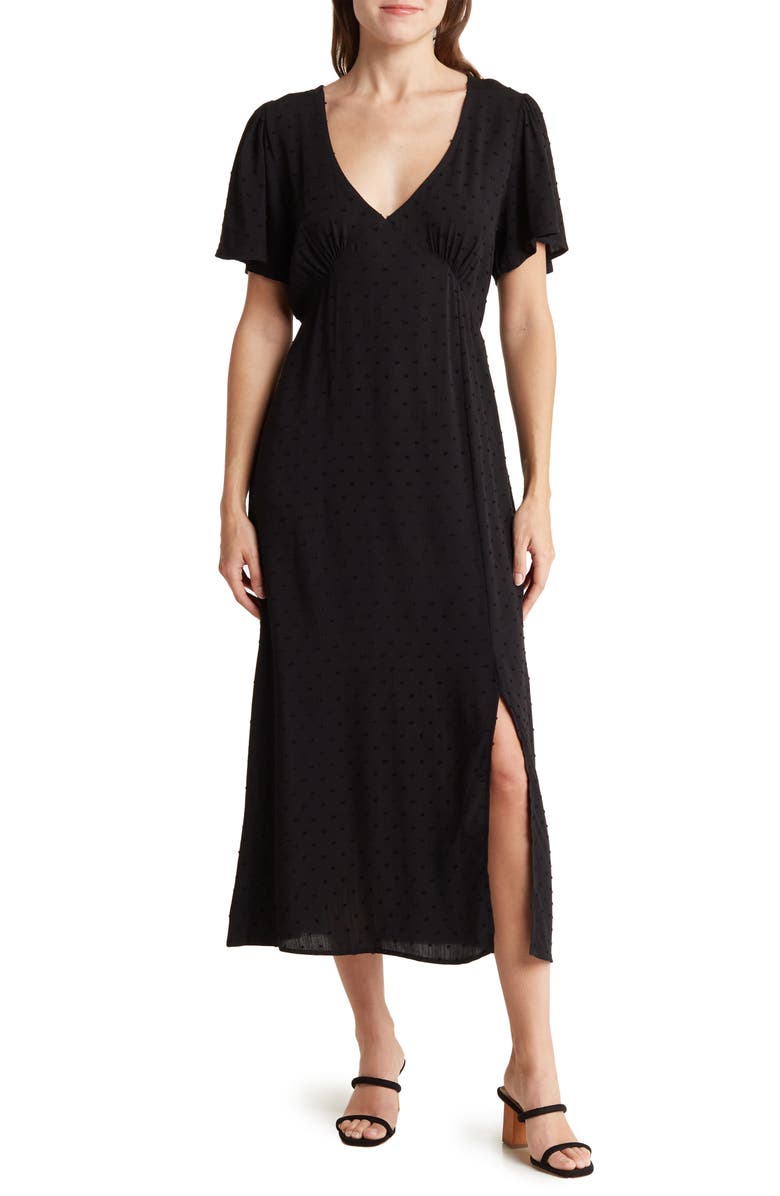 Velvet Torch Flutter Sleeve Empire Waist Dress | Nordstromrack