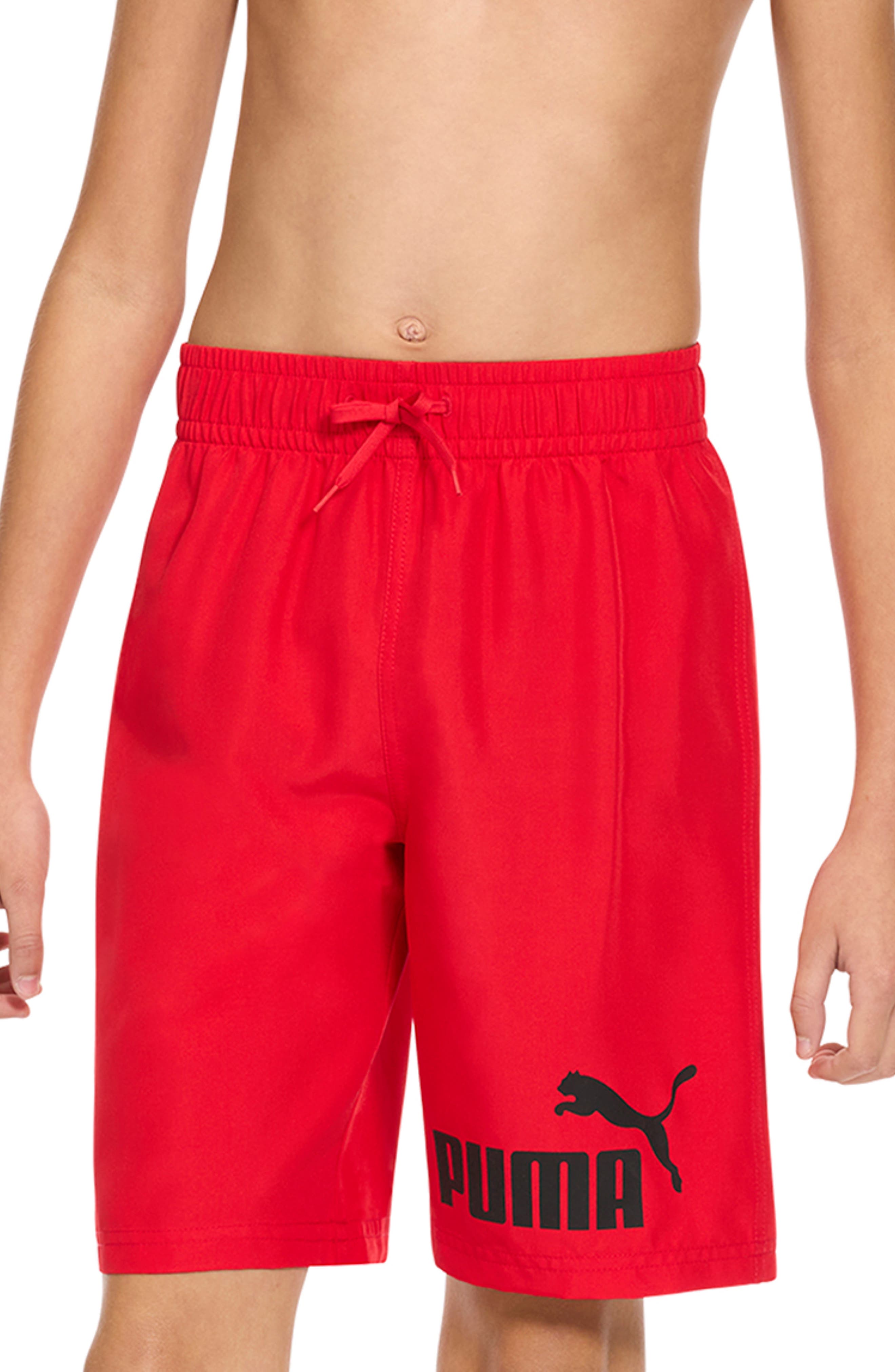 PUMA Kids' Logo Swim Trunks | Nordstromrack