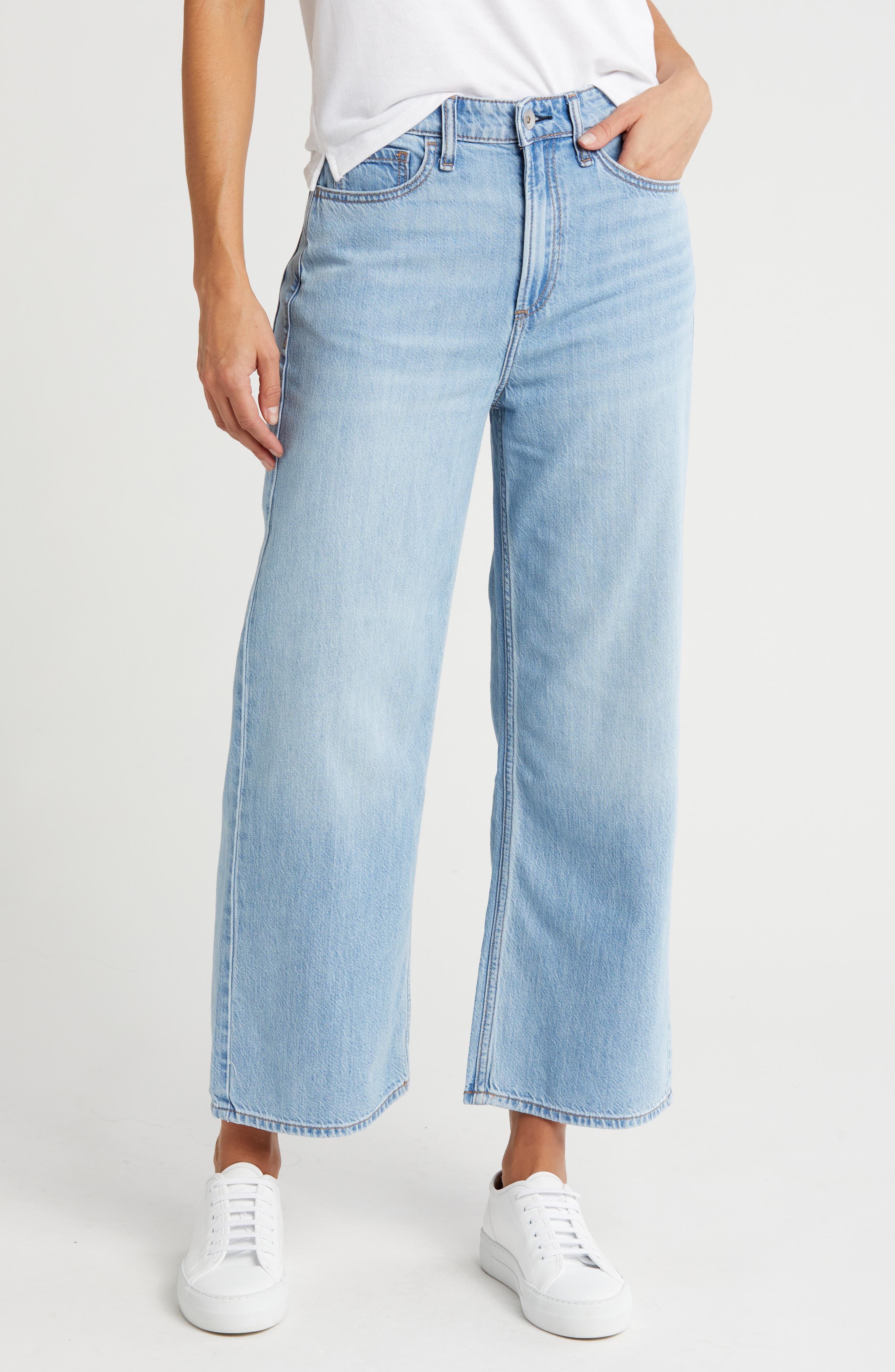 rag & bone Lori Crop Wide Leg Jeans | Nordstromrack