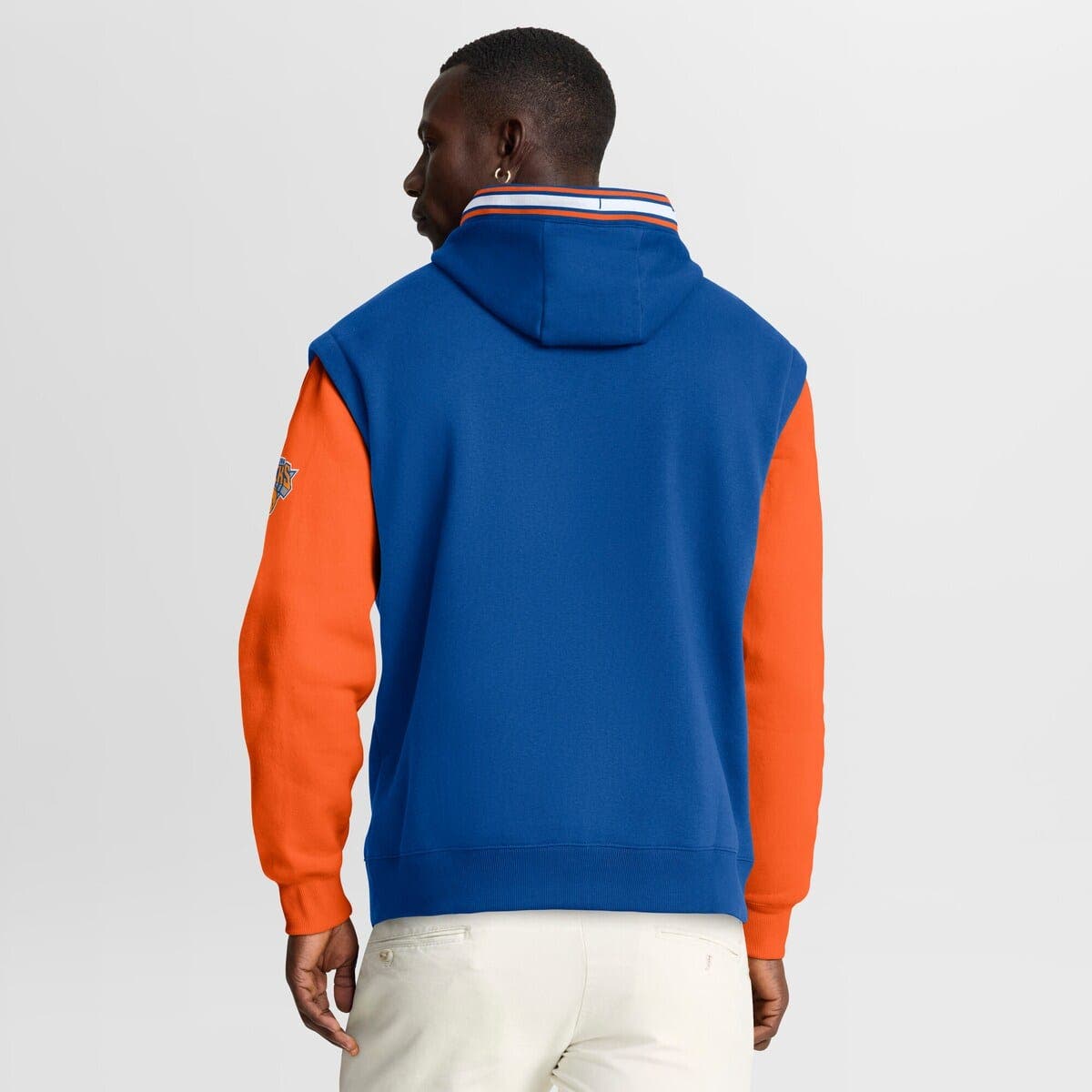 FANATICS Men's Fanatics Blue/Orange New York Knicks Half Court Shot ...