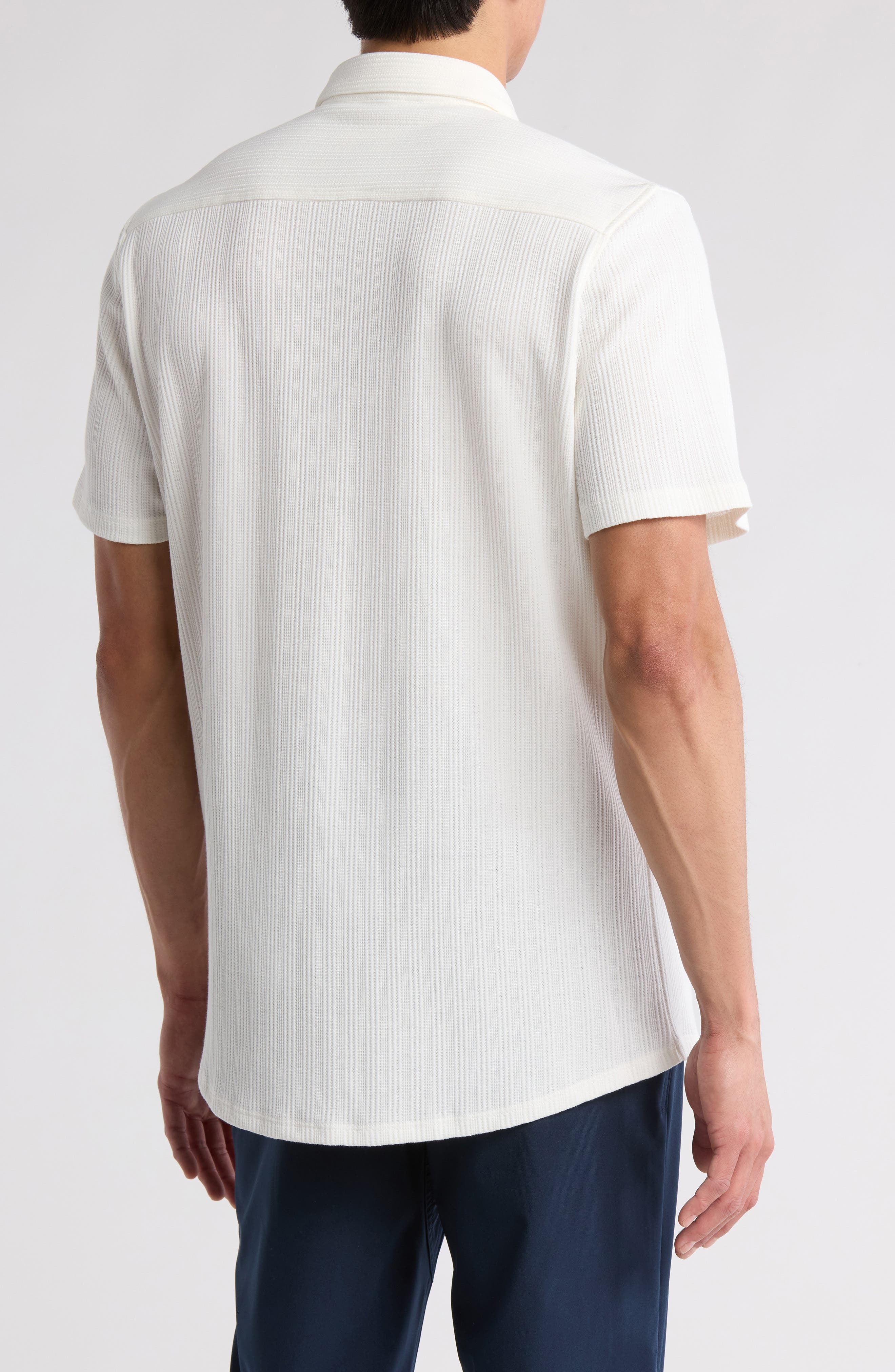 Civil Society Rib Texture Woven Button-Up Shirt | Nordstromrack