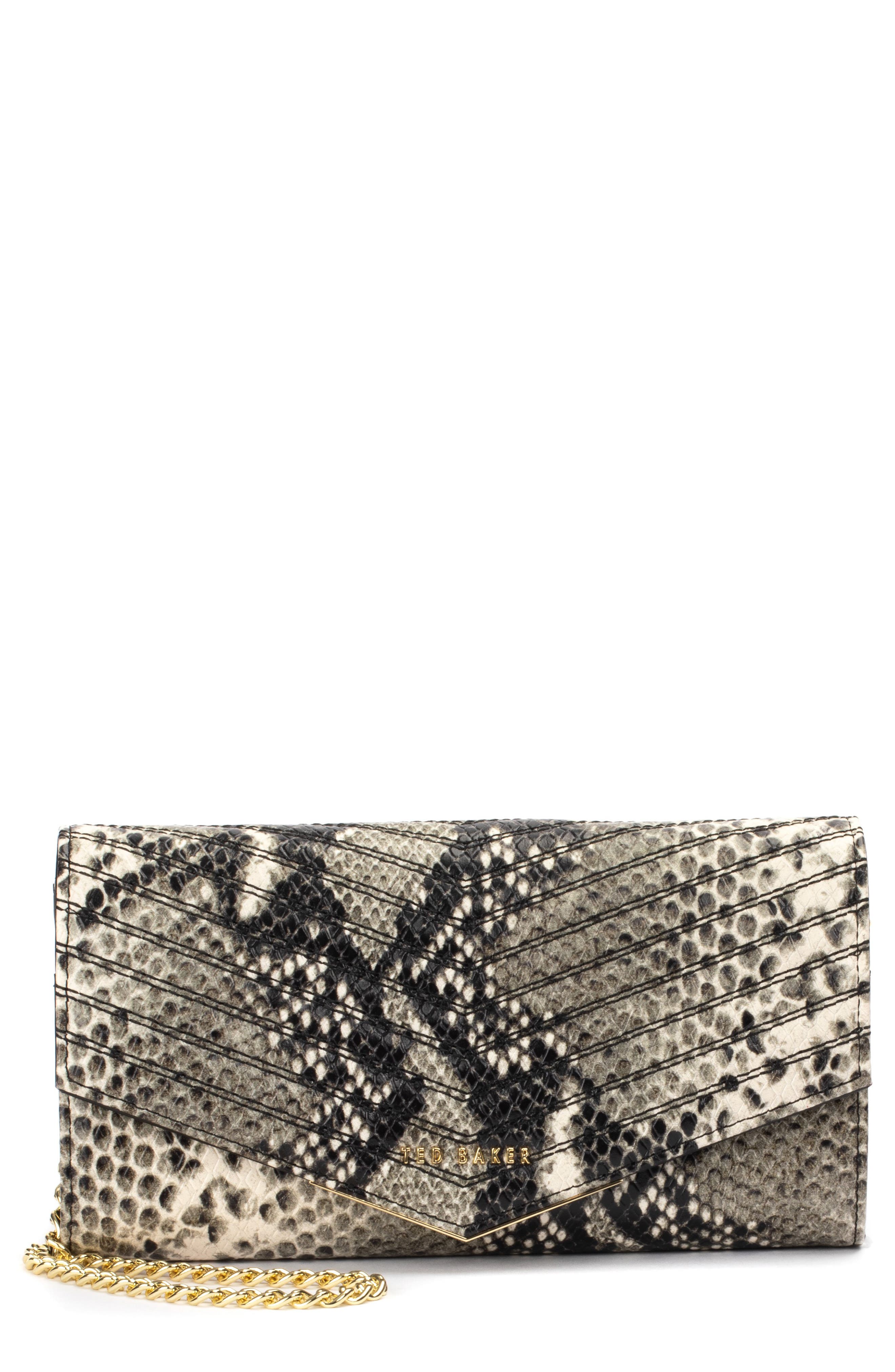 Ted Baker London Ladora Exotic Quilted Wallet on a Chain | Nordstromrack