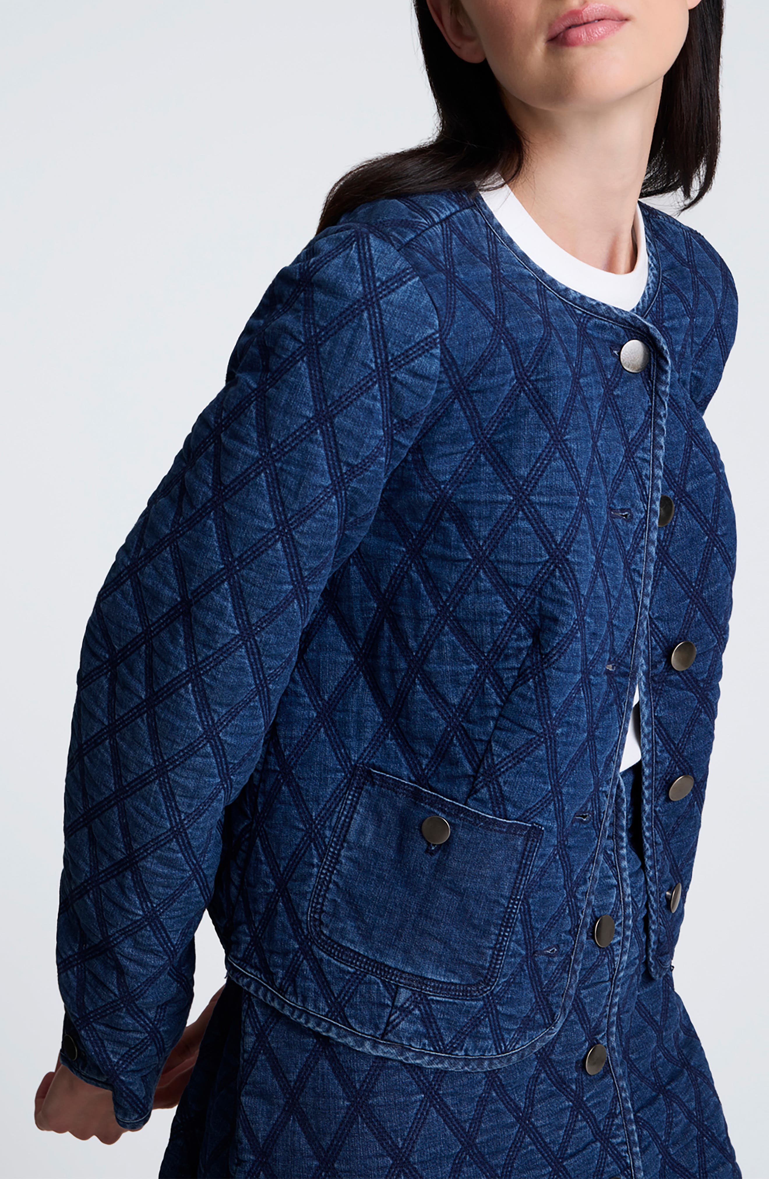 Kenneth Cole Quilted Denim Jacket | Nordstromrack