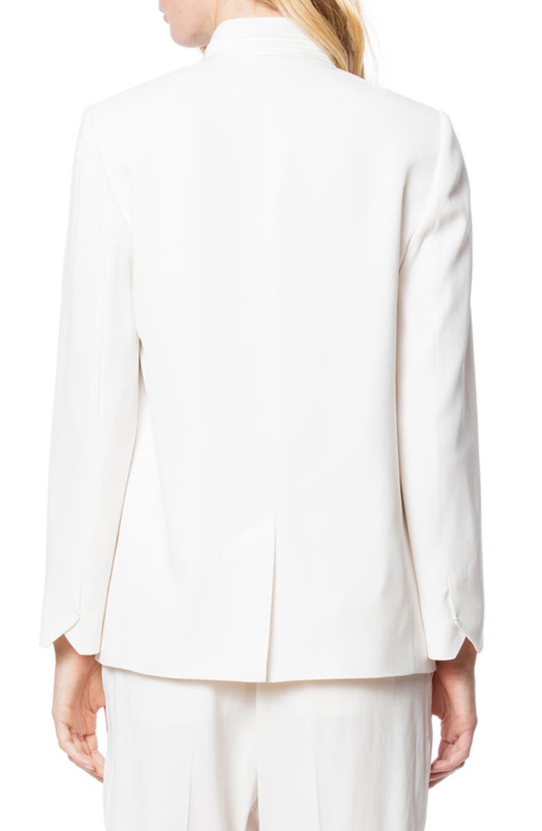Zadig & Voltaire Volly Inverted Notch Collar Crepe Satin Jacket | Nordstrom