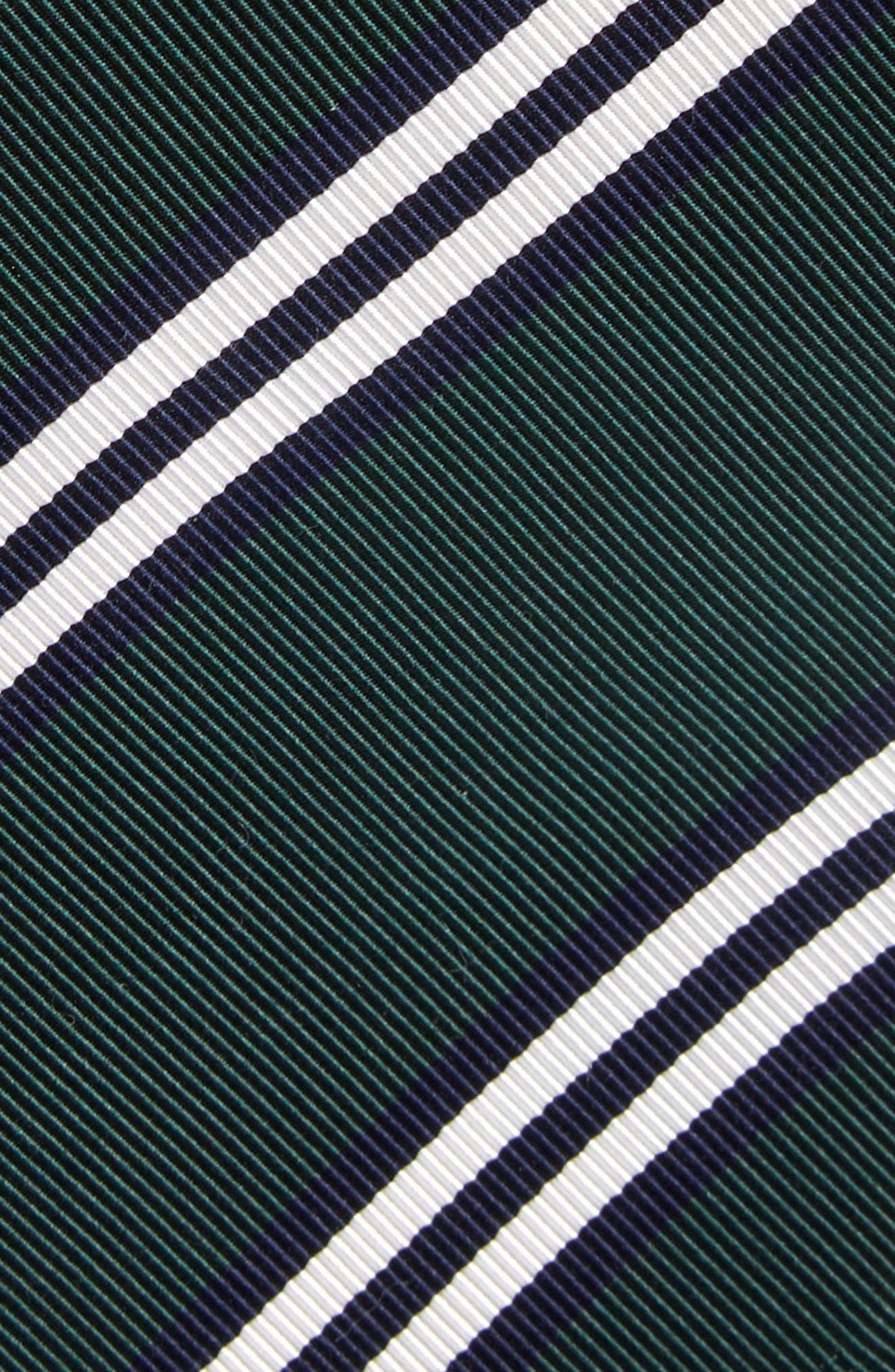 Thom Browne Classic Dual Stripe Silk & Cotton Tie | Nordstromrack