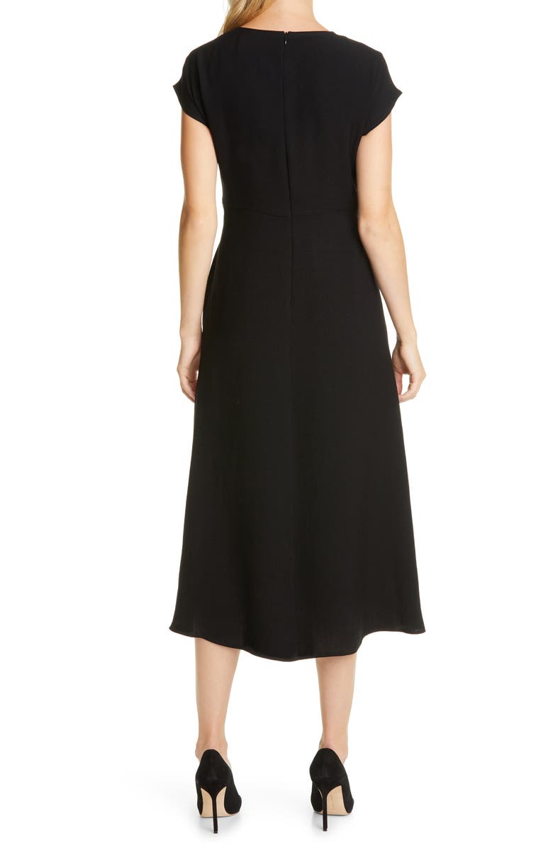BOSS Dacari Tie Front Midi Dress | Nordstrom