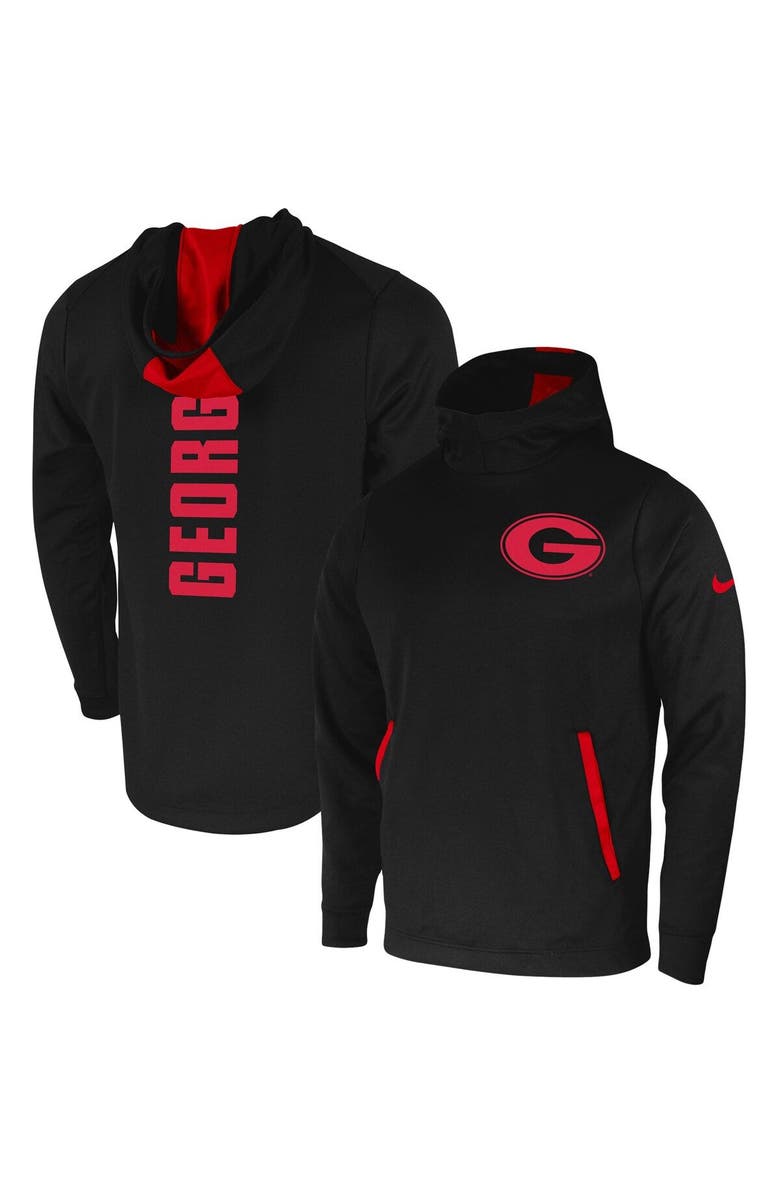 Nike Men's Nike Black Georgia Bulldogs 2-Hit Performance Pullover ...