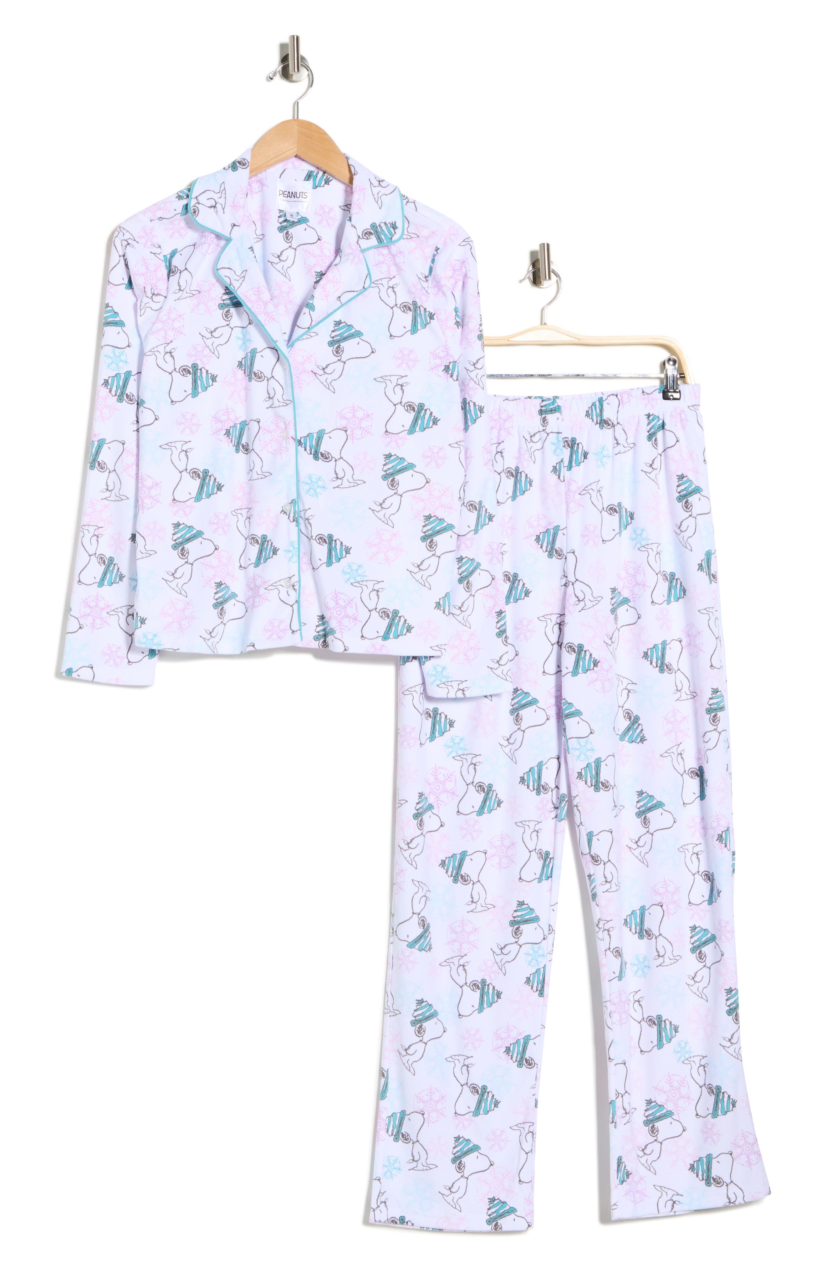 PEANUTS Notch Collar Peanuts Pajamas | Nordstromrack