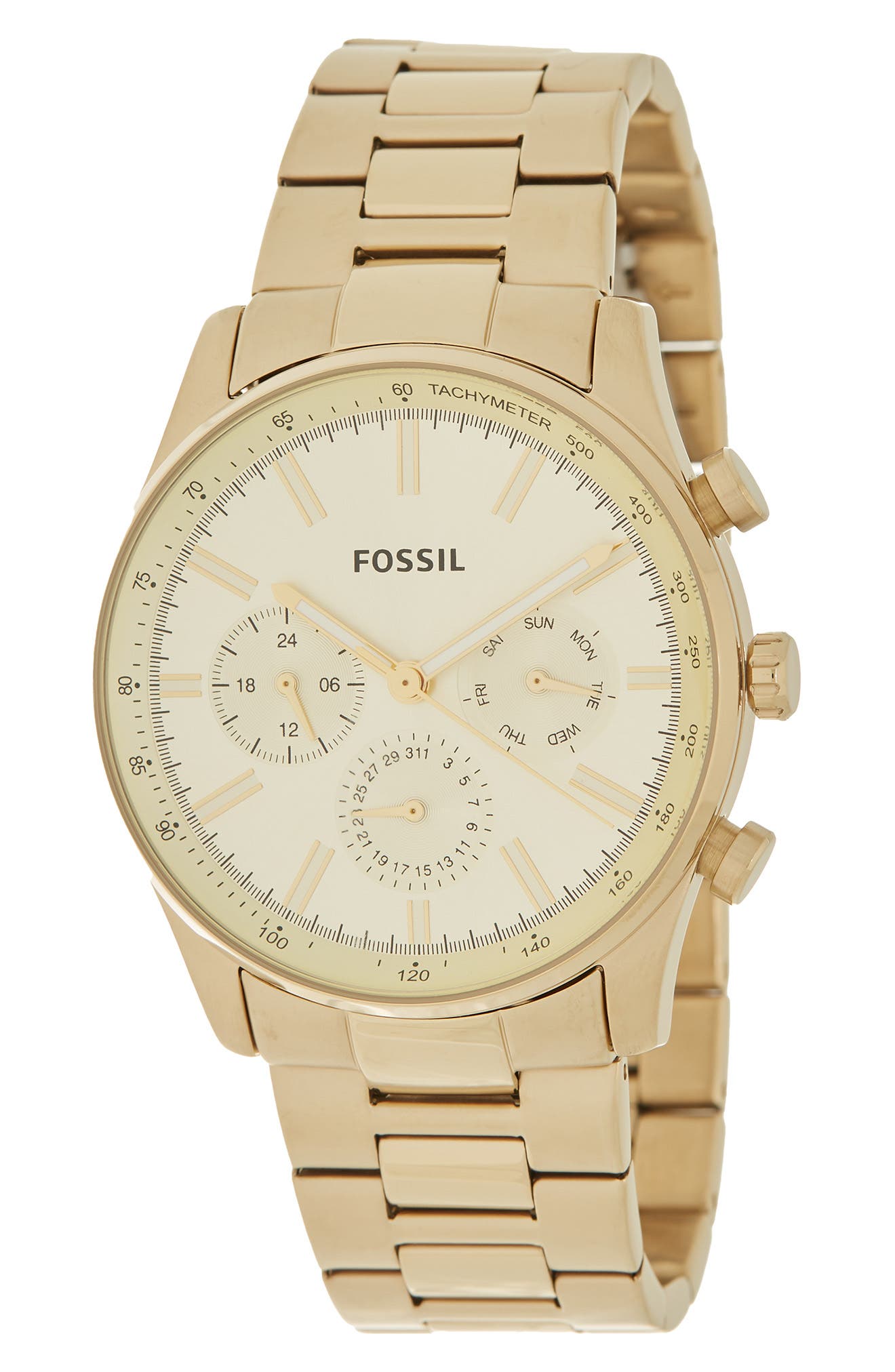 Fossil Men's Sullivan Multifunction Tachymeter Bracelet Watch, 44mm ...