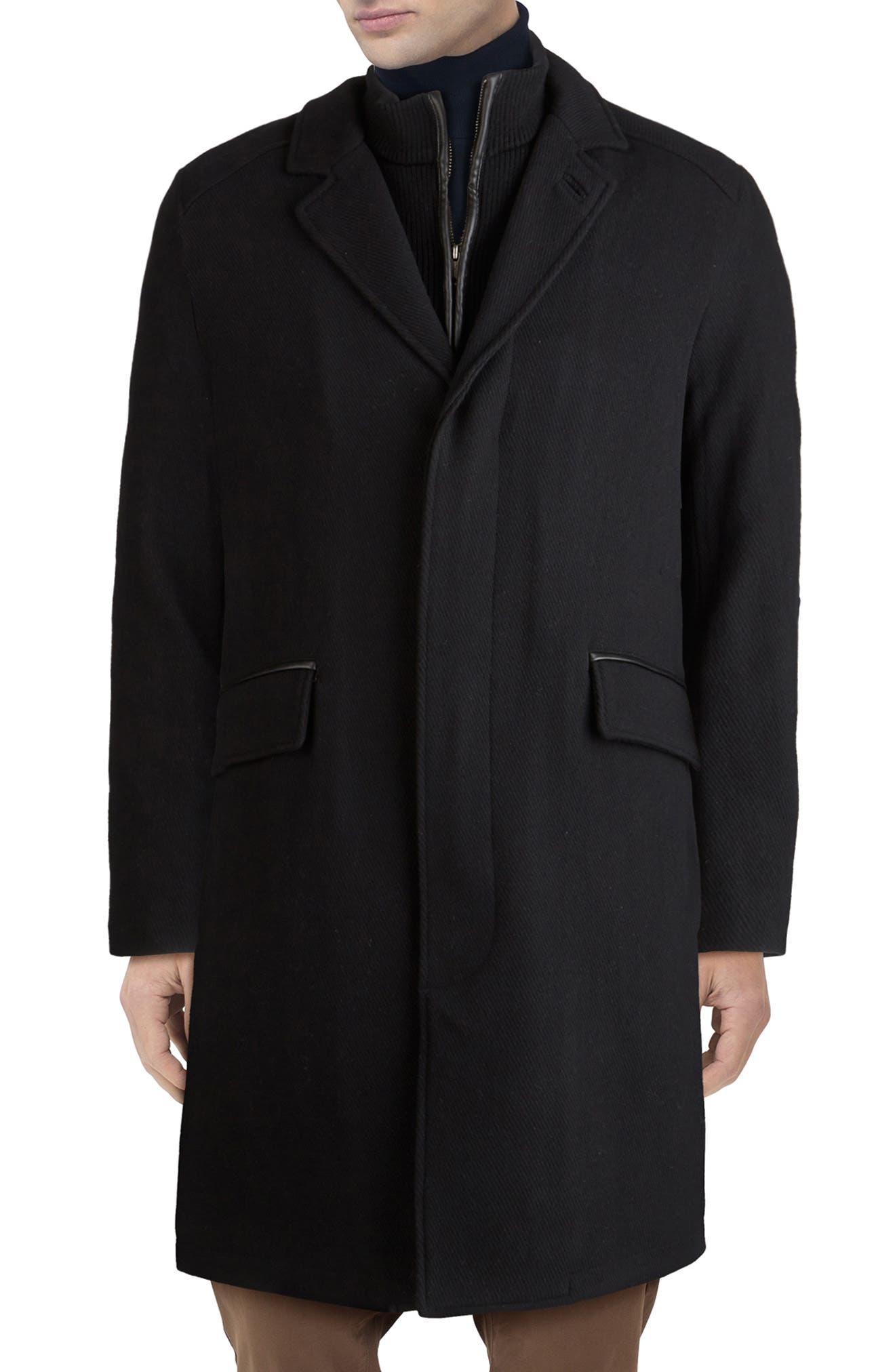 Cole Haan Signature Wool Blend Twill Topcoat | Nordstromrack