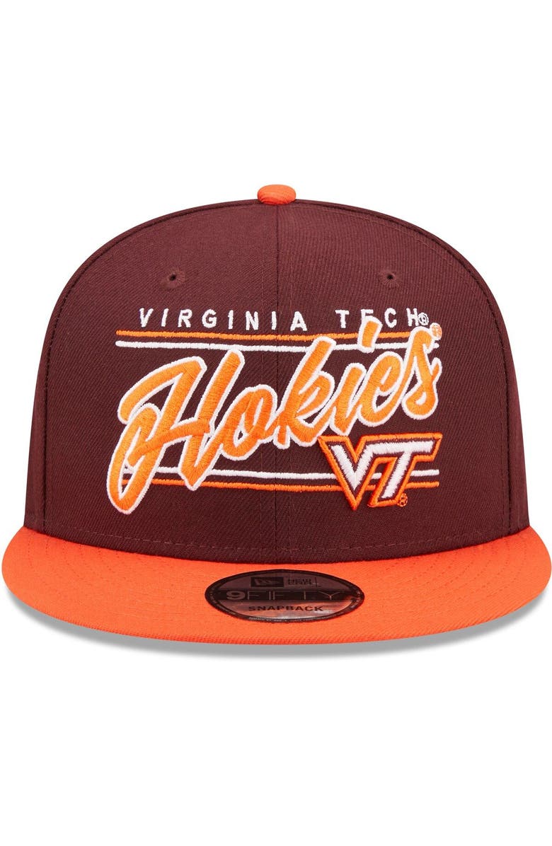 New Era Men's New Era Maroon/Orange Virginia Tech Hokies Team Script ...