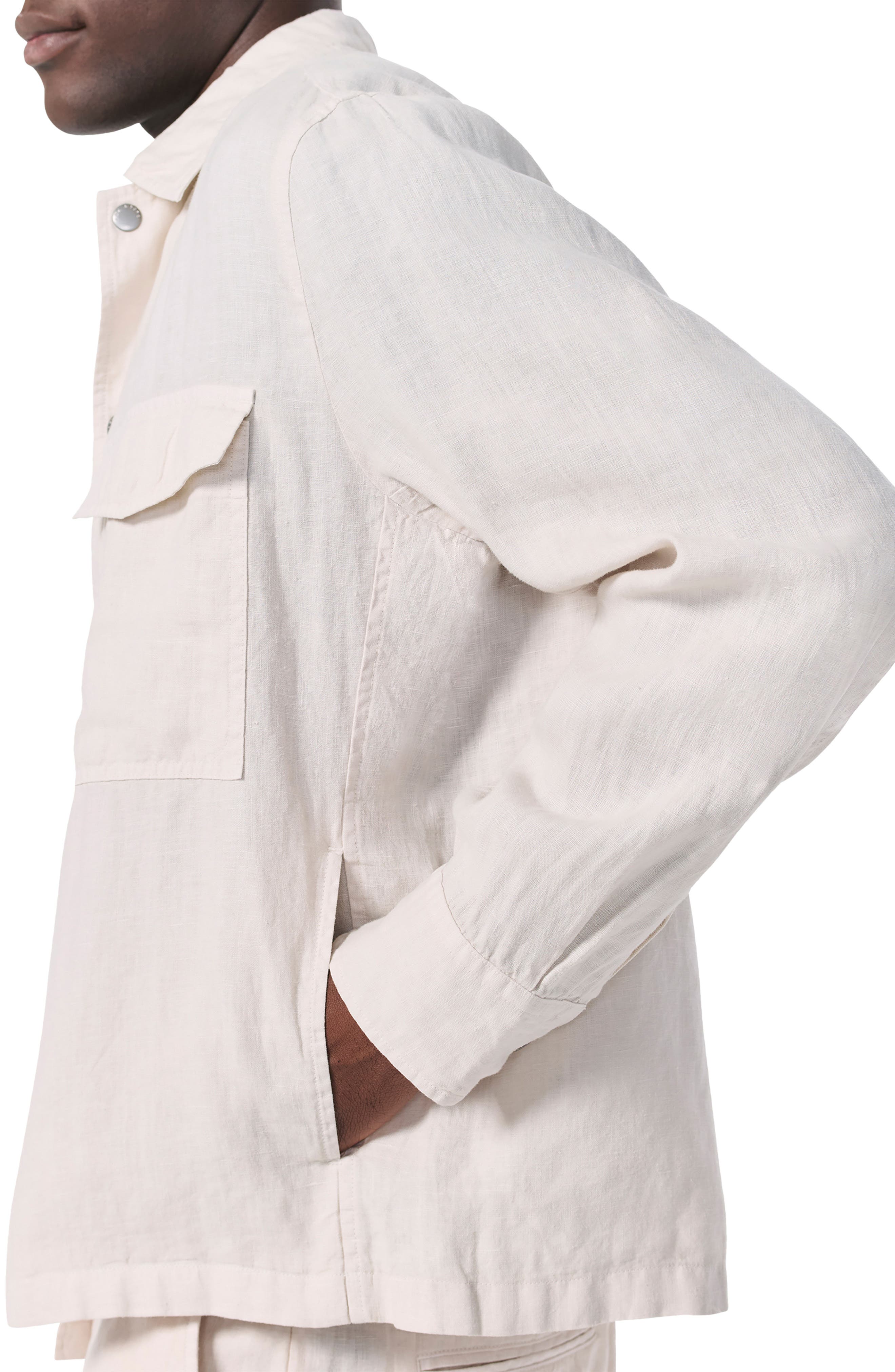 rag & bone Angus Linen Shirt Jacket | Nordstrom