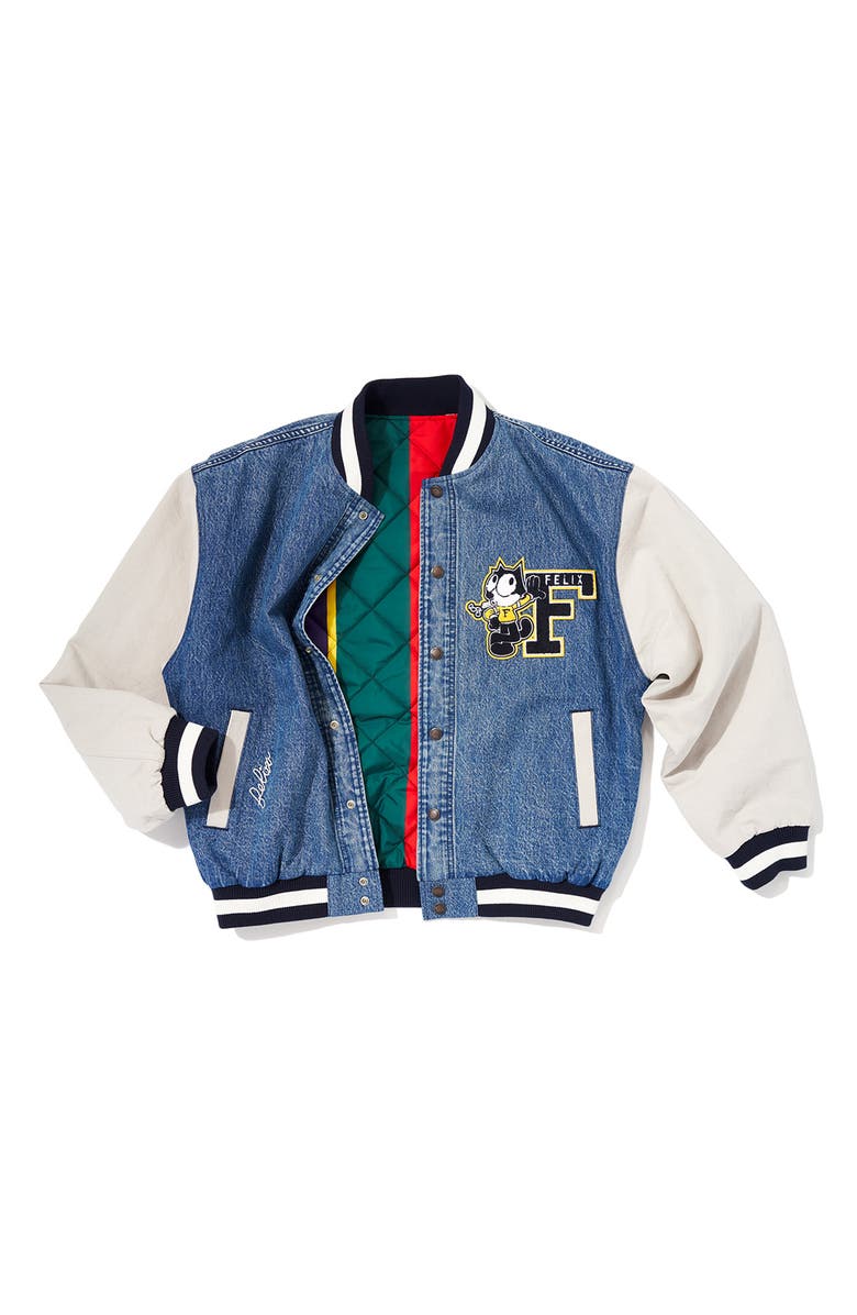 Levi's® x Felix The Cat Denim Letterman Jacket | Nordstrom