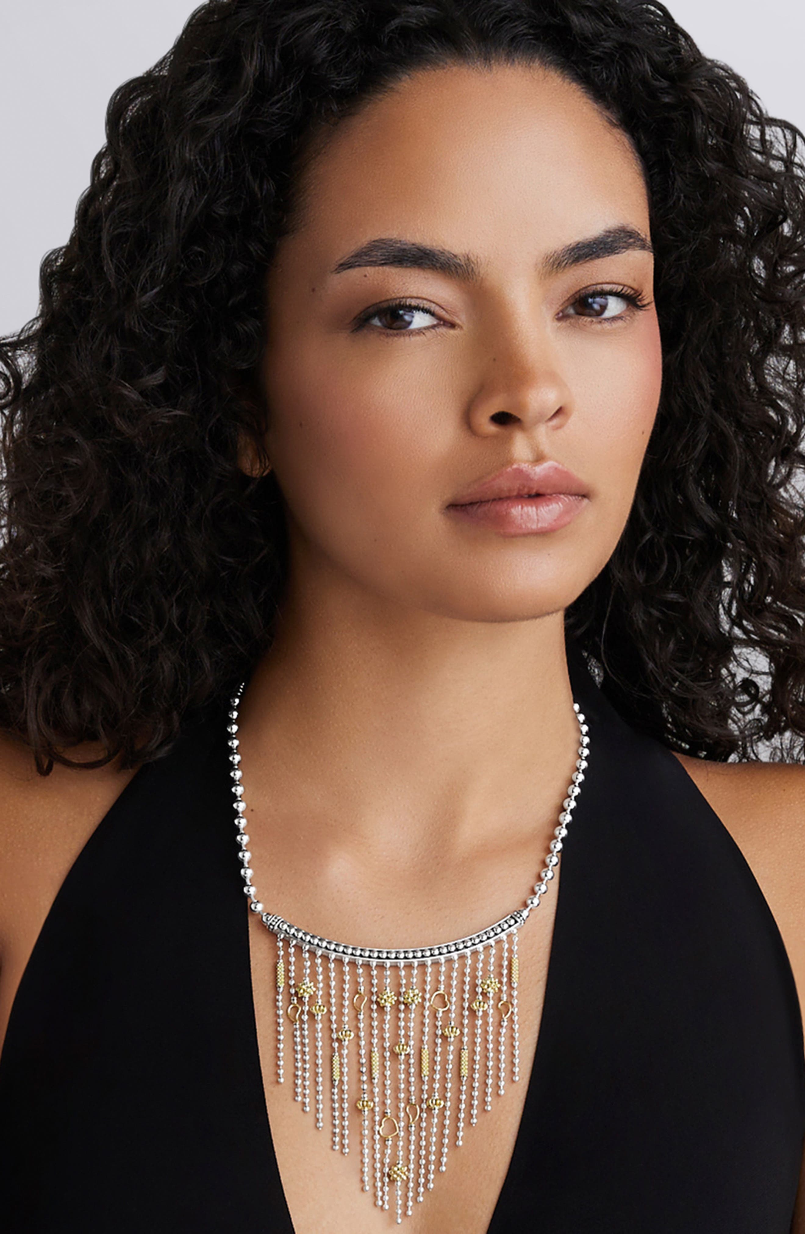 LAGOS Two-Tone Caviar Multi-Strand Necklace | Nordstrom